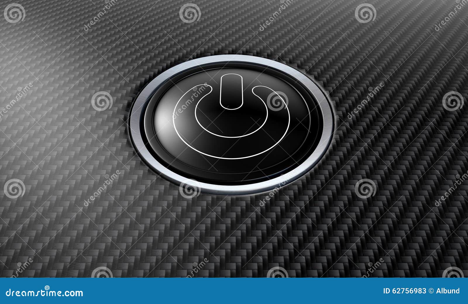 Carbon Fiber Power Button stock illustration. Illustration of energy ...