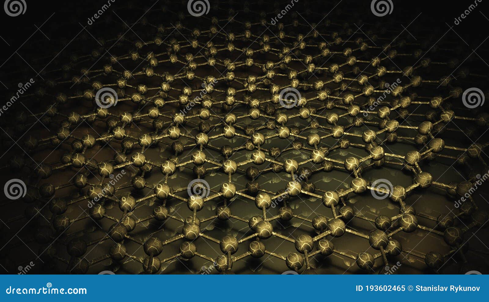 Carbon Fiber Structure, Nanotechnology Stock Illustration ...