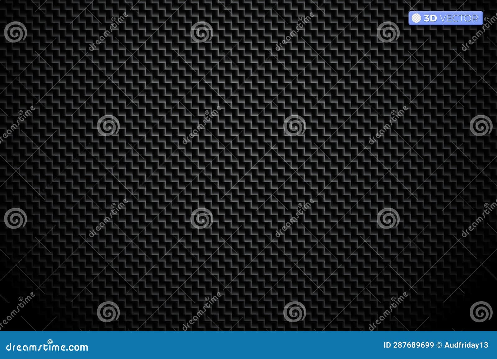 Carbon Fiber Texture with Redial Gradient. Vector Illustration. Dark ...
