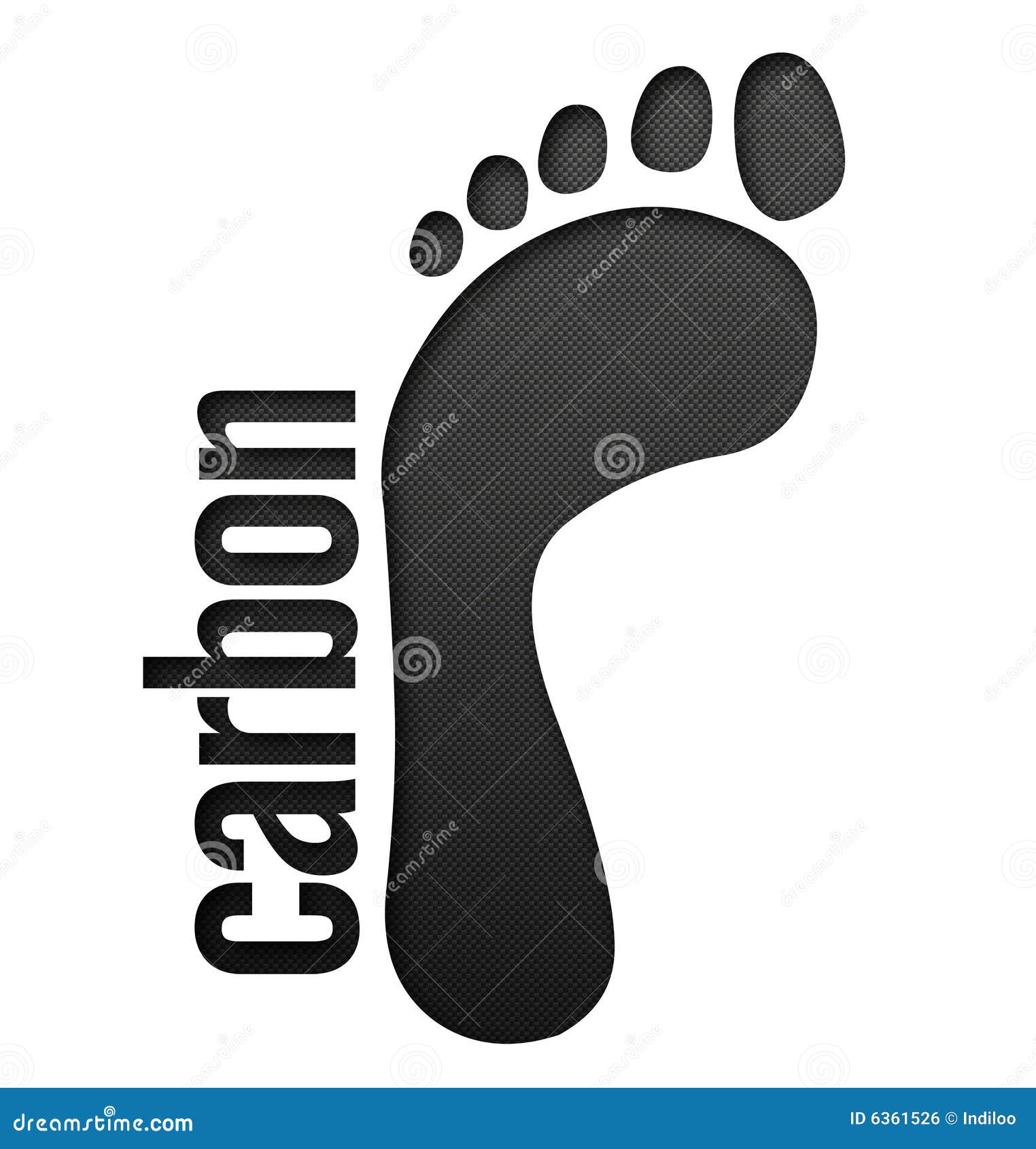 Eco Carbon Footprint Foot Vector | CartoonDealer.com #99690329