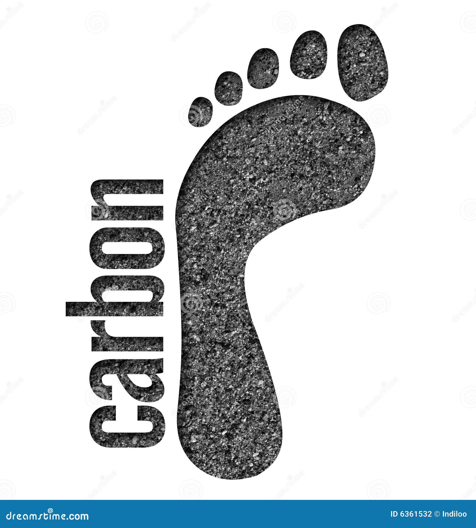 Eco Carbon Footprint Foot Vector | CartoonDealer.com #99690329