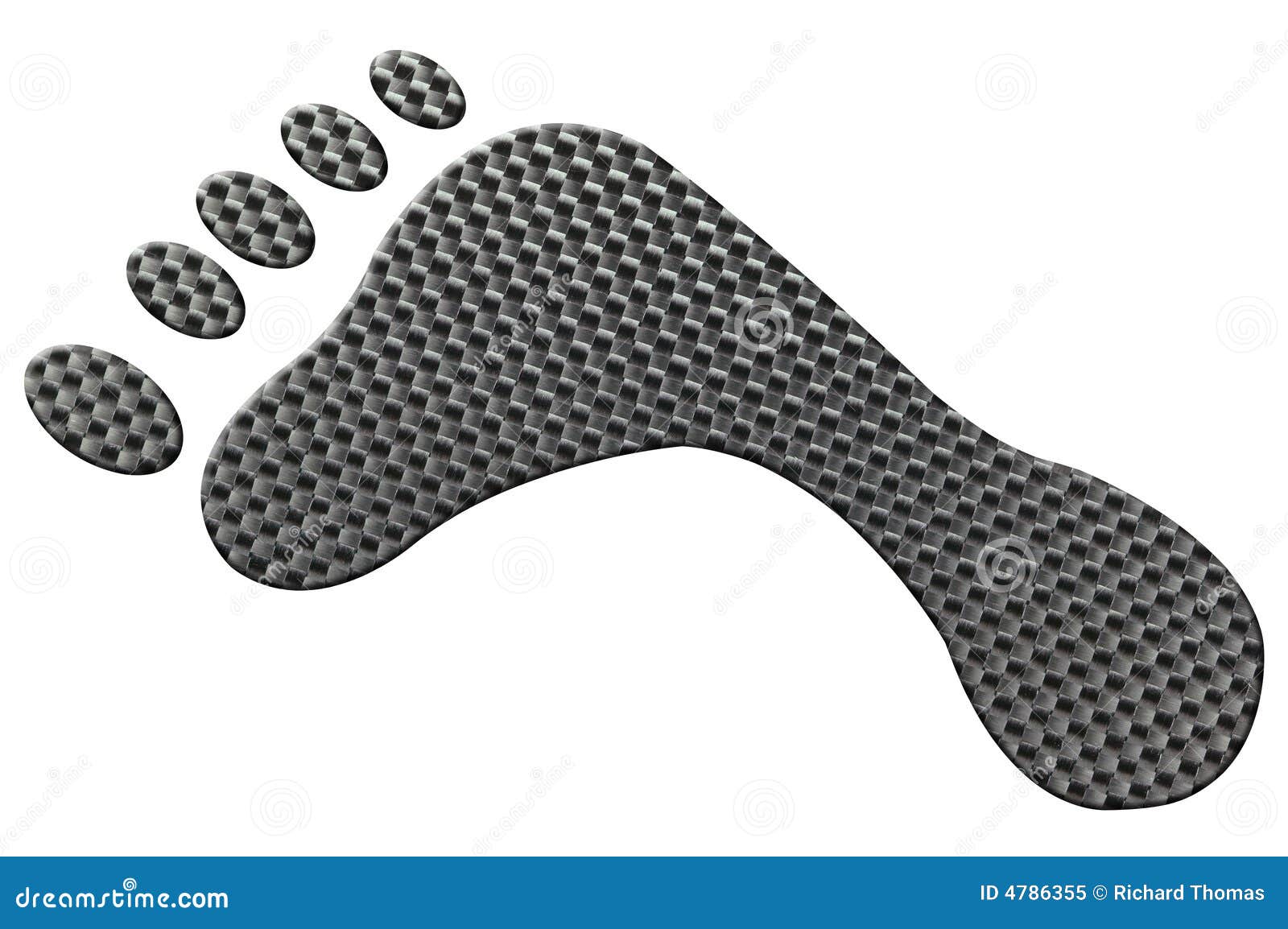 Carbon Footprint Isolated stock image. Image of preservation - 4786355