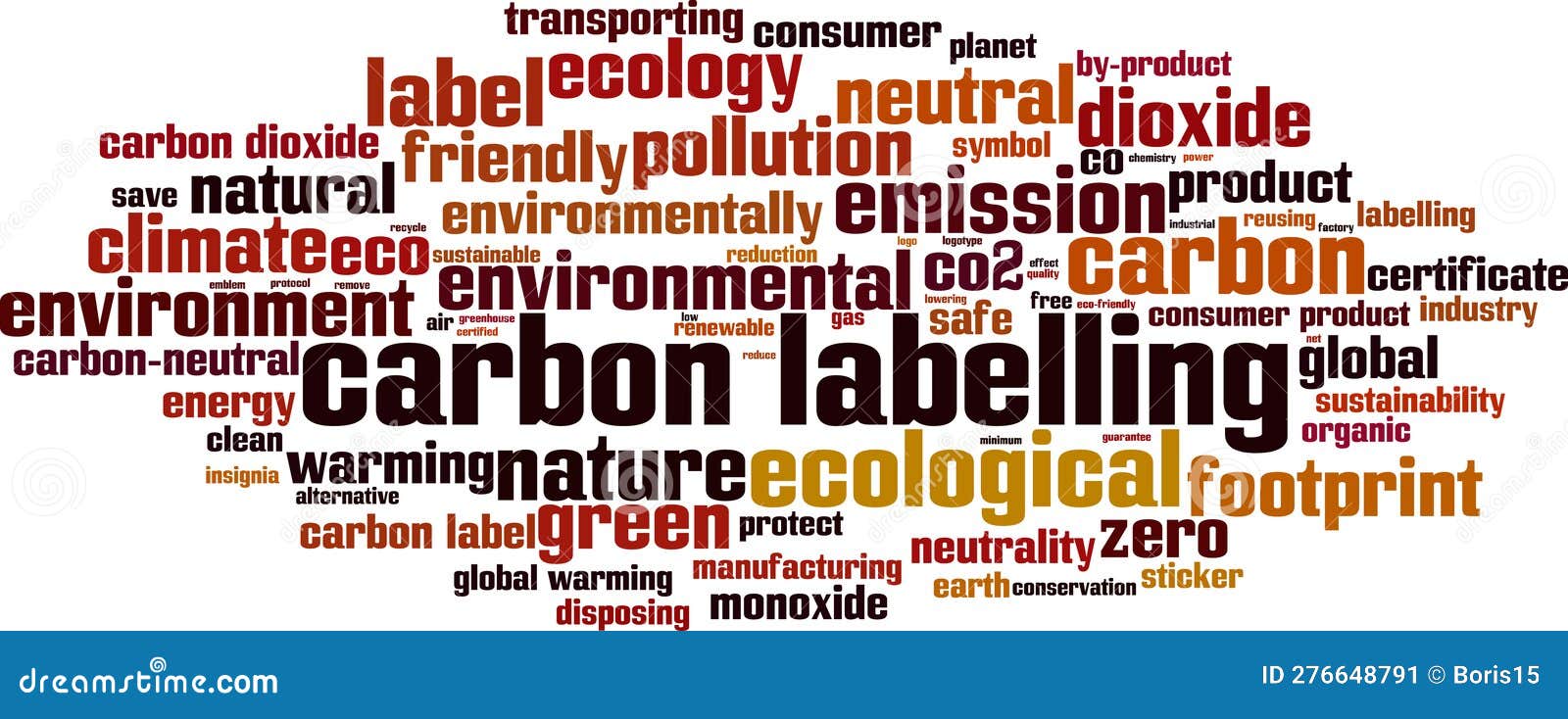 Carbon Labelling Word Cloud Vector Illustration | CartoonDealer.com ...