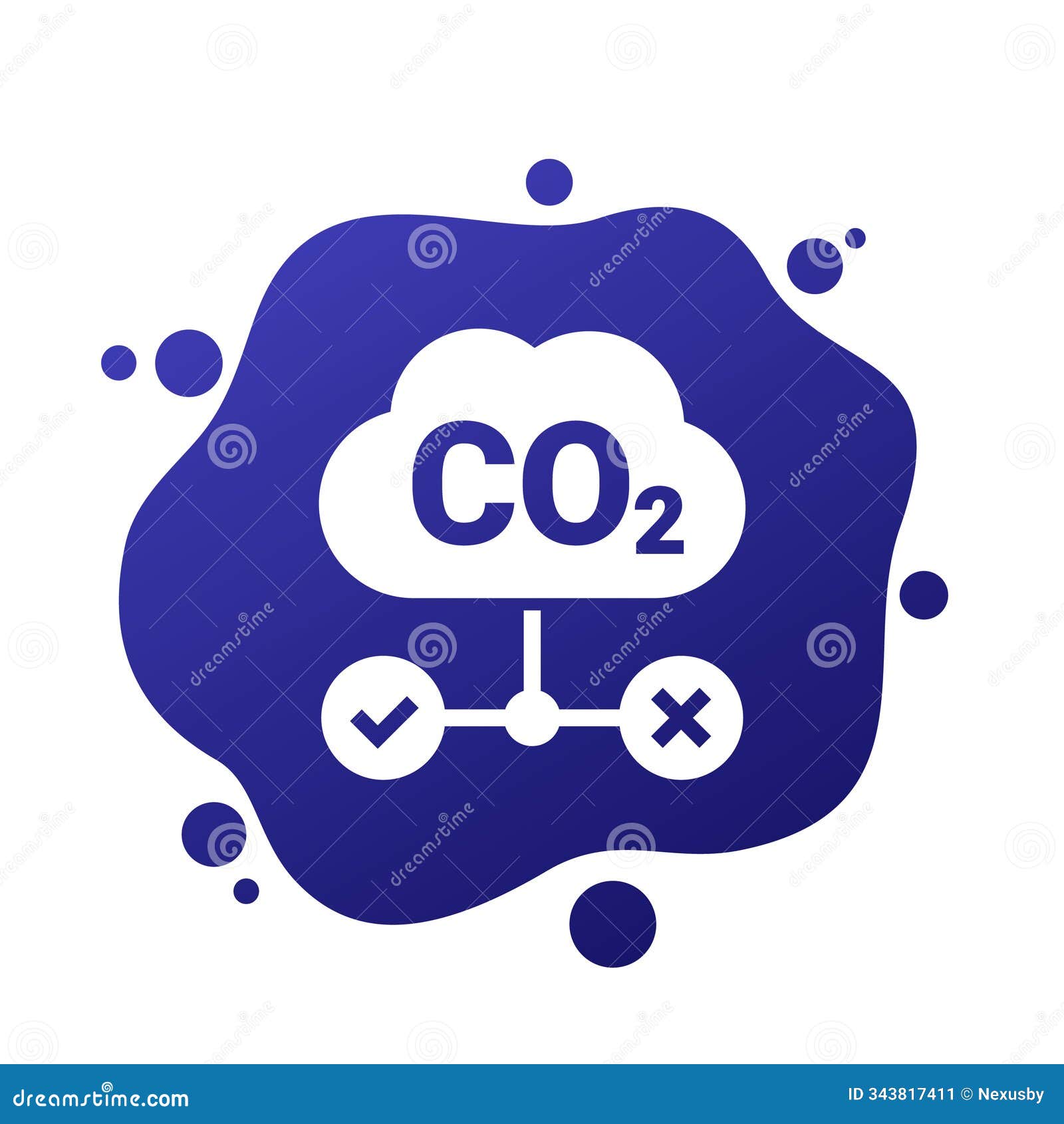 Carbon Management Icon, Reducing Co2 Gas Emission Stock Vector ...