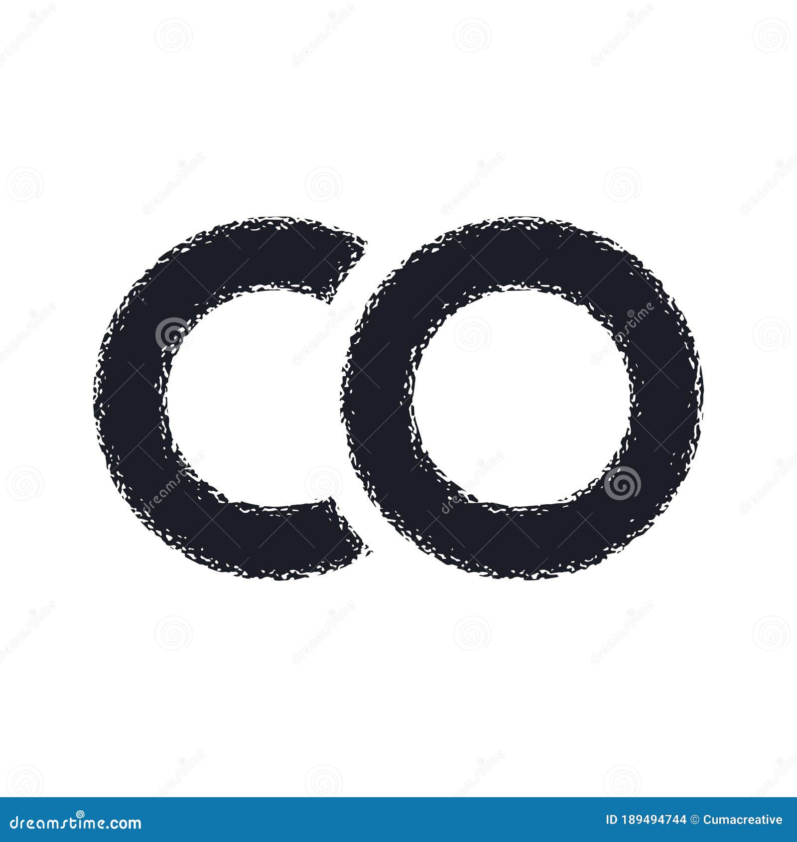 Carbon Monoxide Chemical Formula Icon Concept. Vector Illustration ...