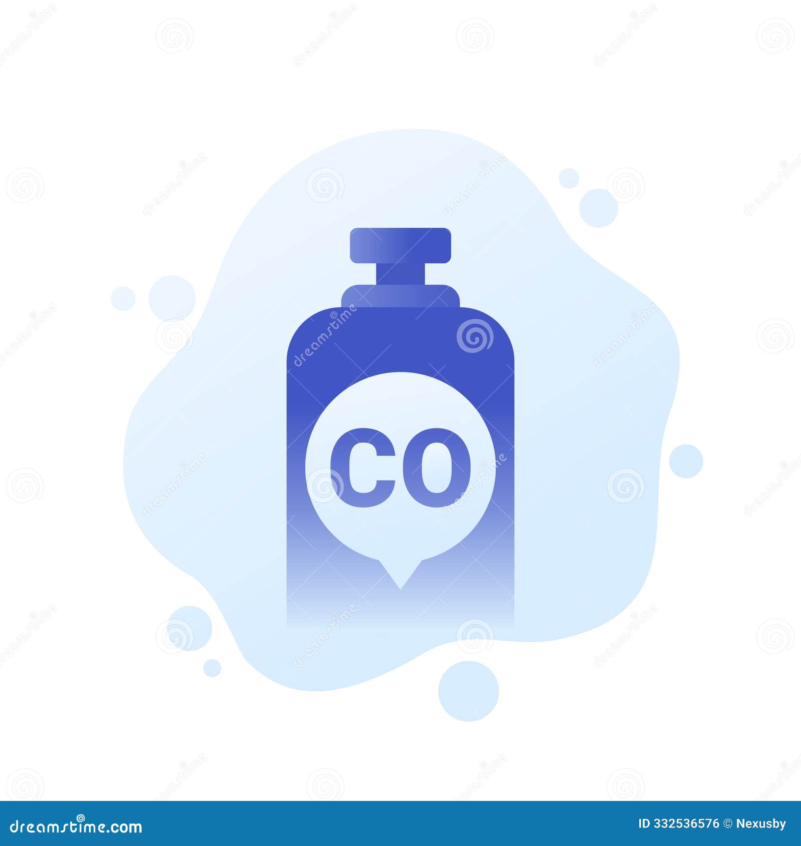 Carbon Monoxide Gas Tank Vector Illustration Stock Illustration ...