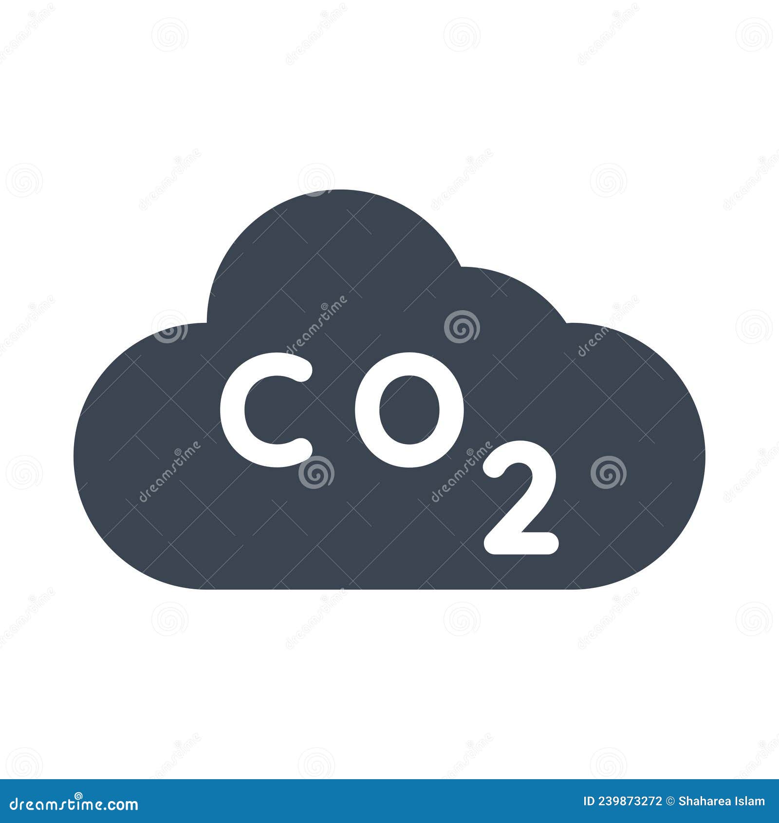 Carbon monoxide icon stock vector. Illustration of pollution - 239873272