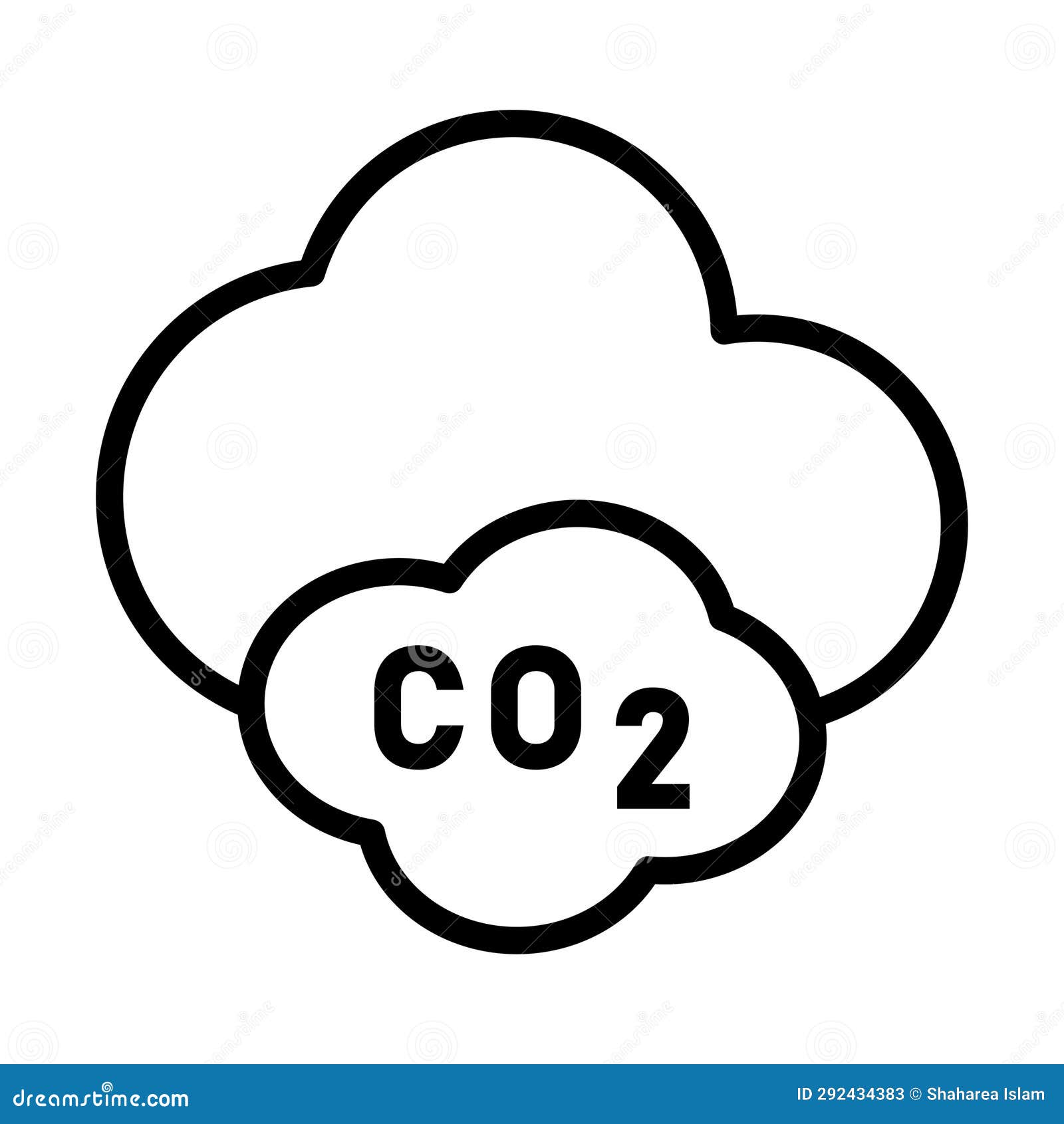 Carbon monoxide icon stock vector. Illustration of symbol - 292434383