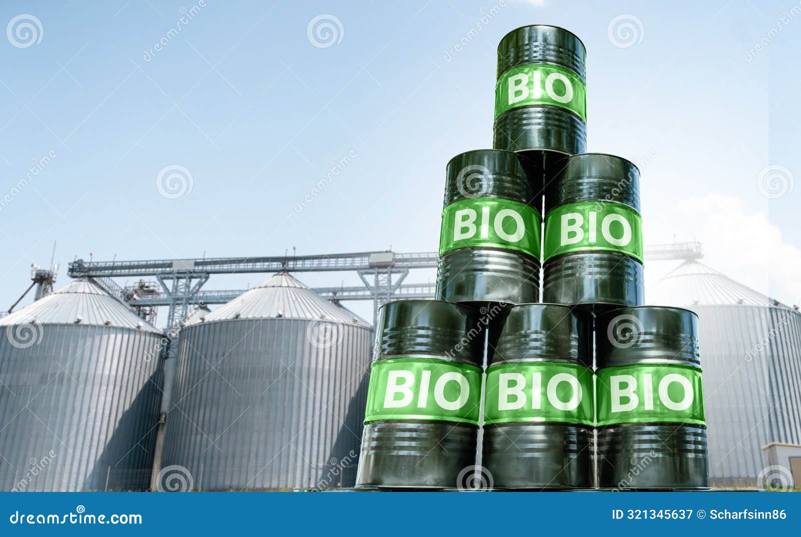 Carbon Neutral Bio Fuel Decarbonization Concept. Stock Image - Image of ...