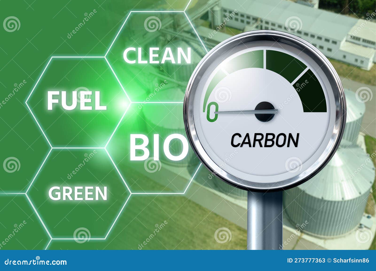 Carbon Neutral Bio Fuel Decarbonization Concept Stock Illustration ...