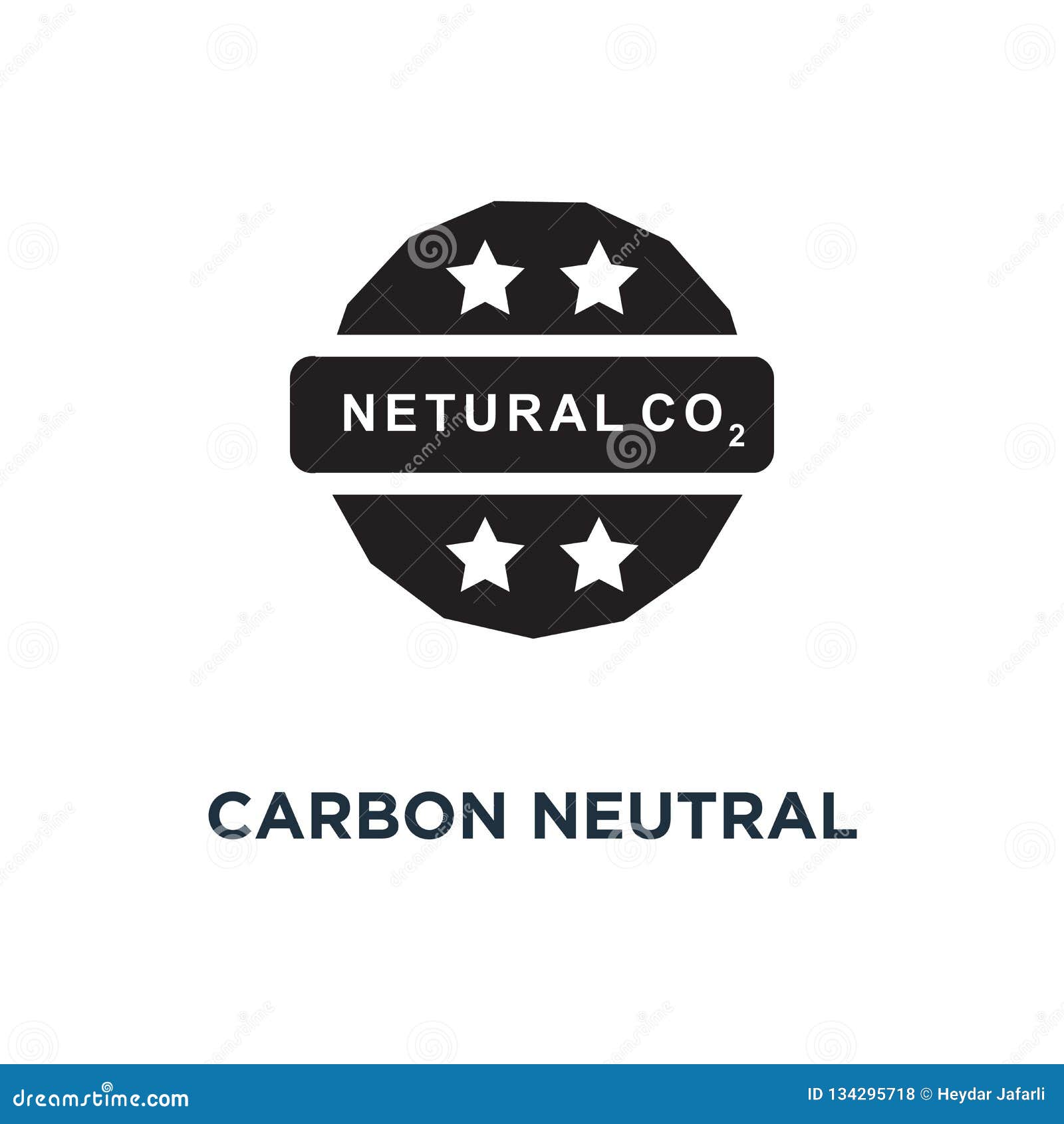 Carbon Neutral Icon. Simple Element Illustration Stock Vector ...