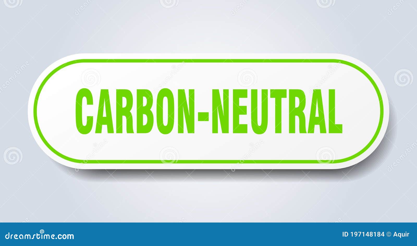 CO2 Neutral Sticker - Net Zero Carbon Footprint Vector Illustration ...