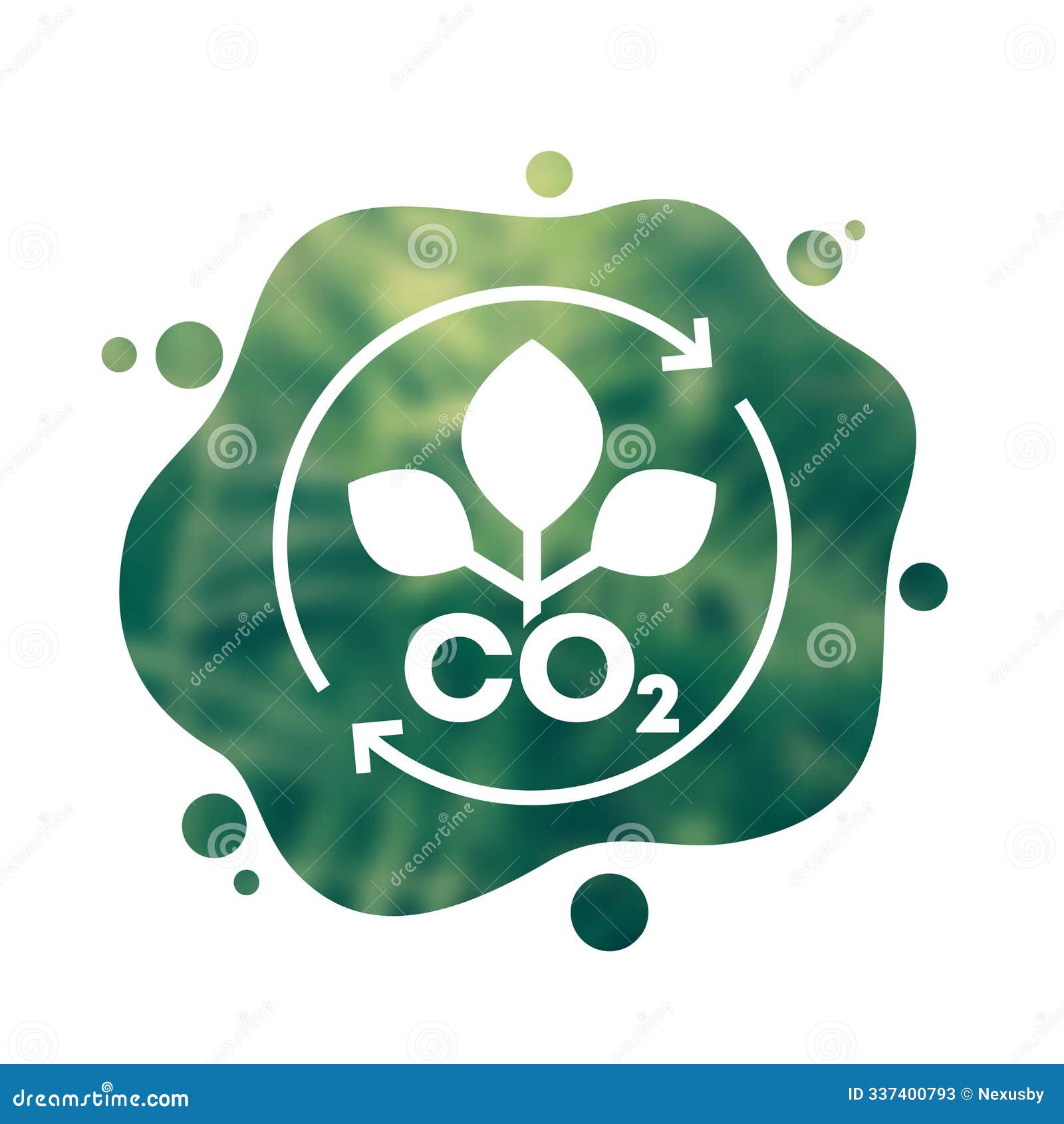 Carbon Offset, Co2 Gas Reduction Vector Icon Stock Vector ...