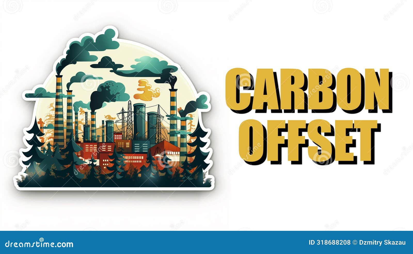 Carbon Offset Logo stock photo. Image of logo, environmental - 318688208