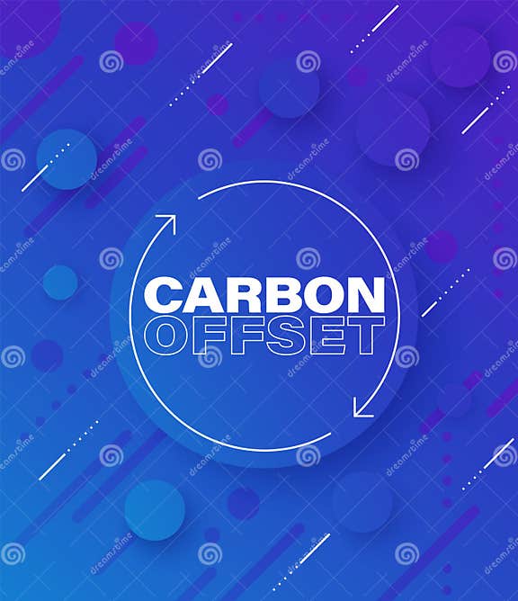 Carbon Offset Vector Banner Design Stock Illustration - Illustration of ...