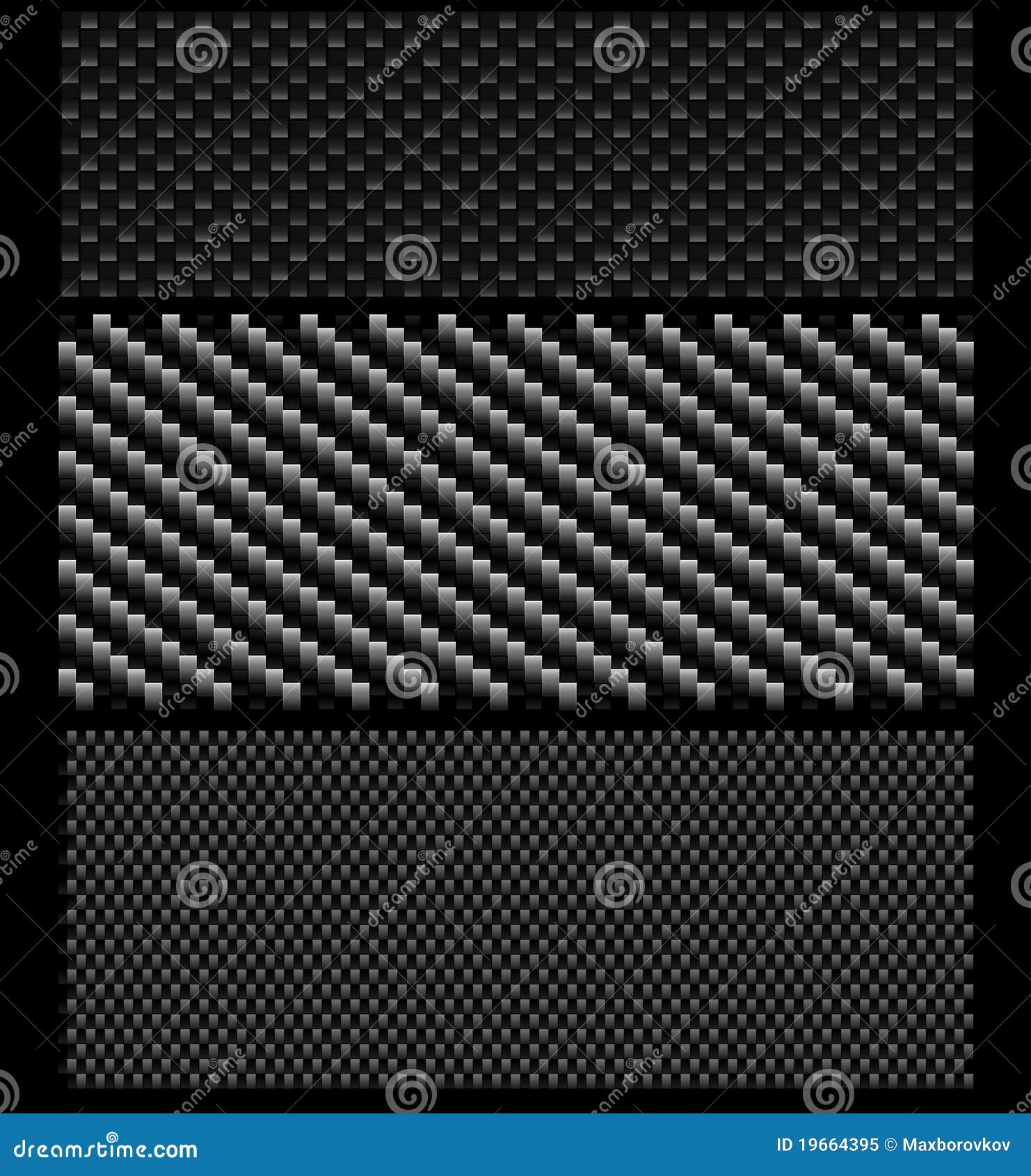 Carbon pattern set. stock vector. Illustration of lightweight - 19664395