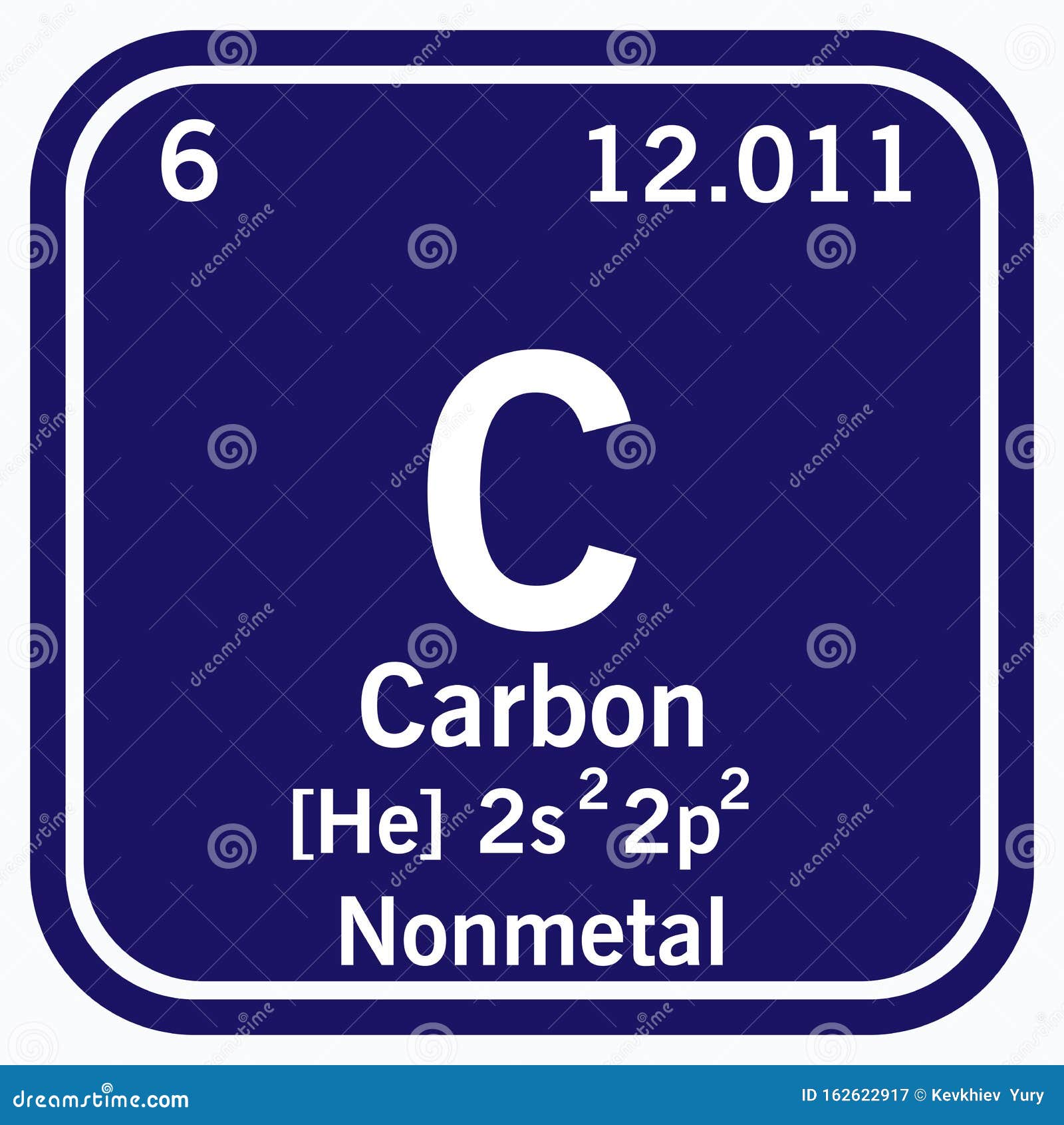 Carbon Periodic Table of the Elements Vector Illustration Eps 10 Stock ...