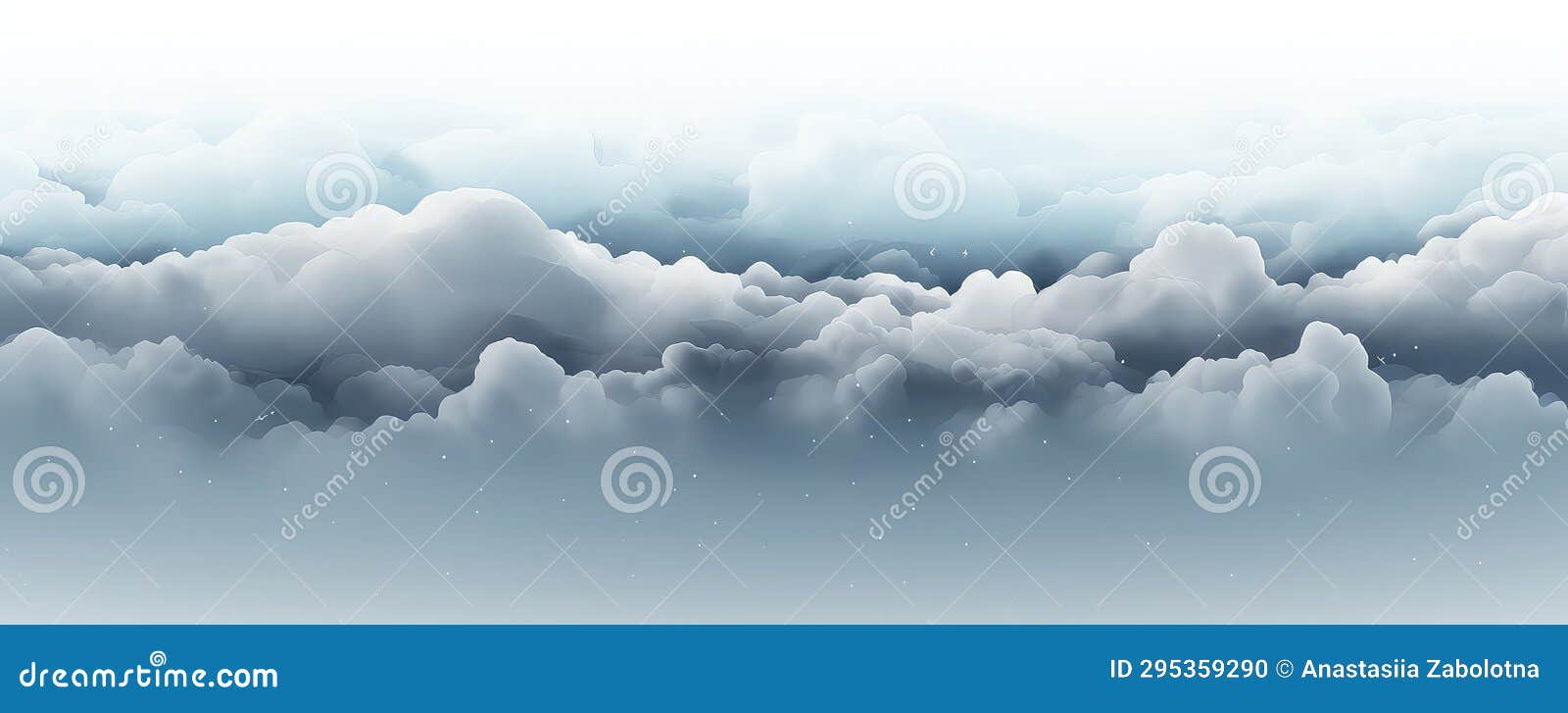 Carbon Pollution Realistic Clouds Background Stock Illustration ...