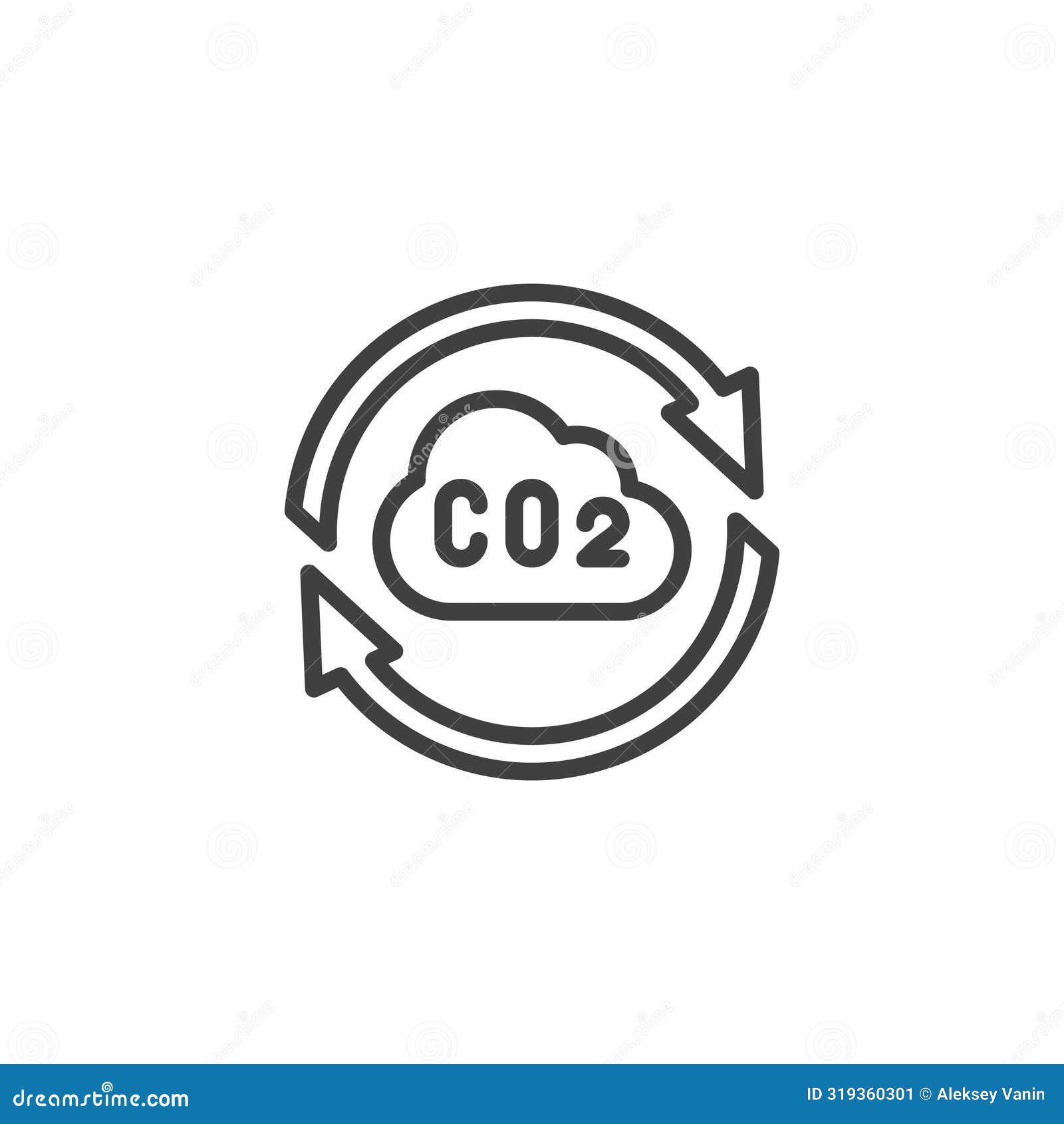 Carbon Sequestration Line Icon Stock Illustration - Illustration of ...