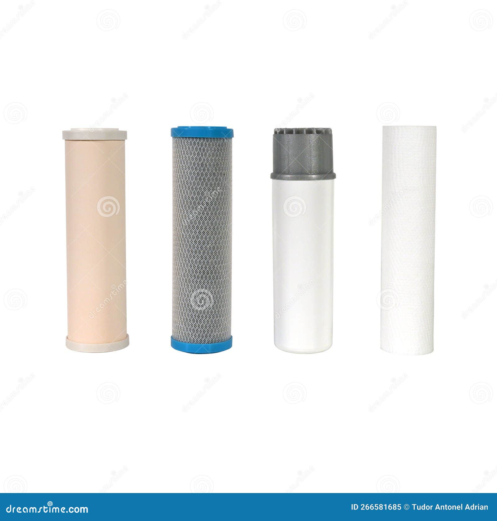 Carbon Water Filter Device Isolated Over White Stock Image - Image of ...