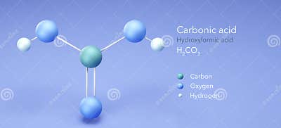 Carbonic Acid, Molecular Structures, Hydroxyformic Acid, 3d Model ...