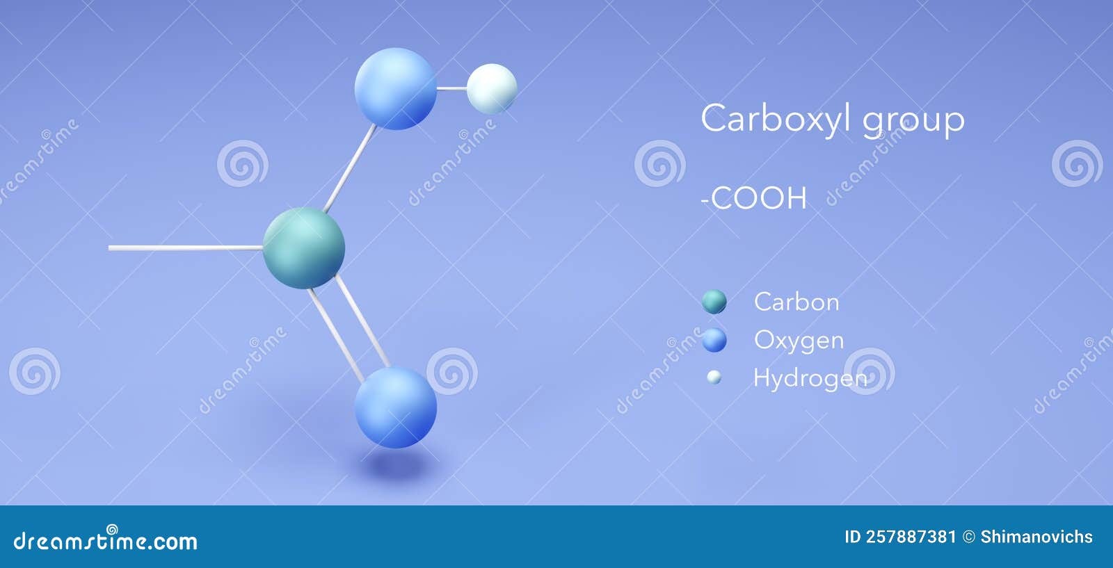 Carboxyl Group, Molecular Structures, 3d Model, Structural Chemical ...