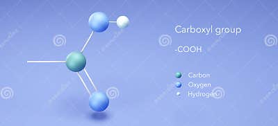 Carboxyl Group, Molecular Structures, 3d Model, Structural Chemical ...