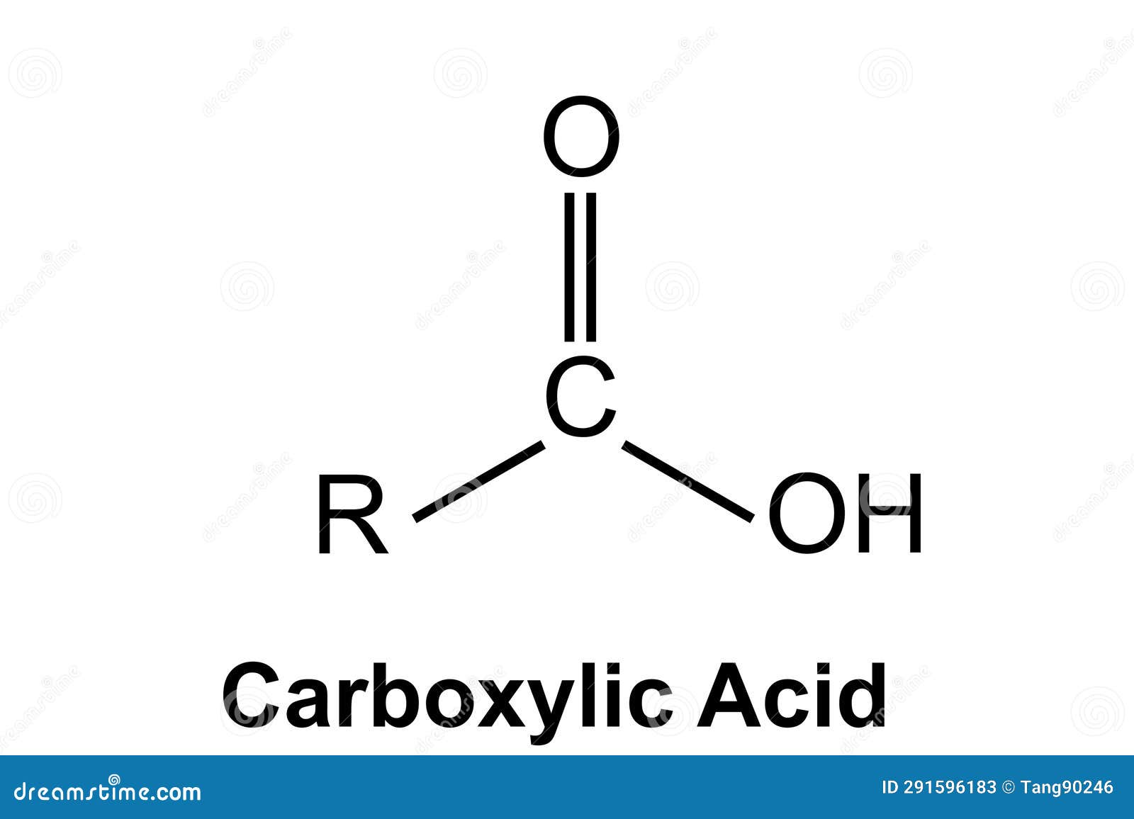 Carboxylic Acid Functional Group Molecule Atom Formula Stock ...