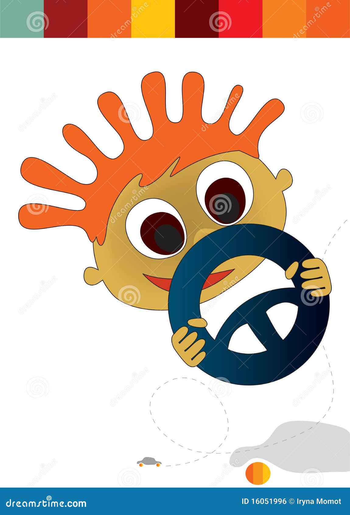 CarBoy stock vector. Illustration of emotion, people - 16051996