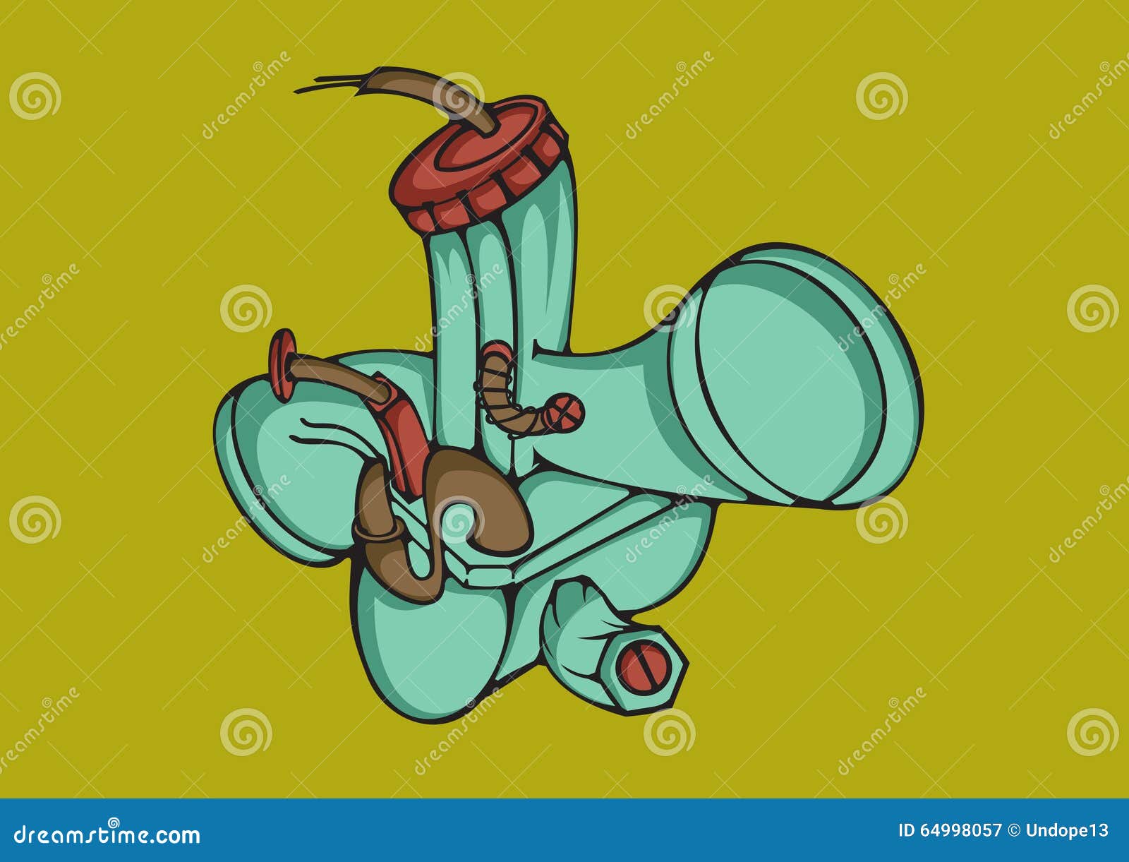 Carburator Vector Art stock vector. Illustration of gasoline - 64998057