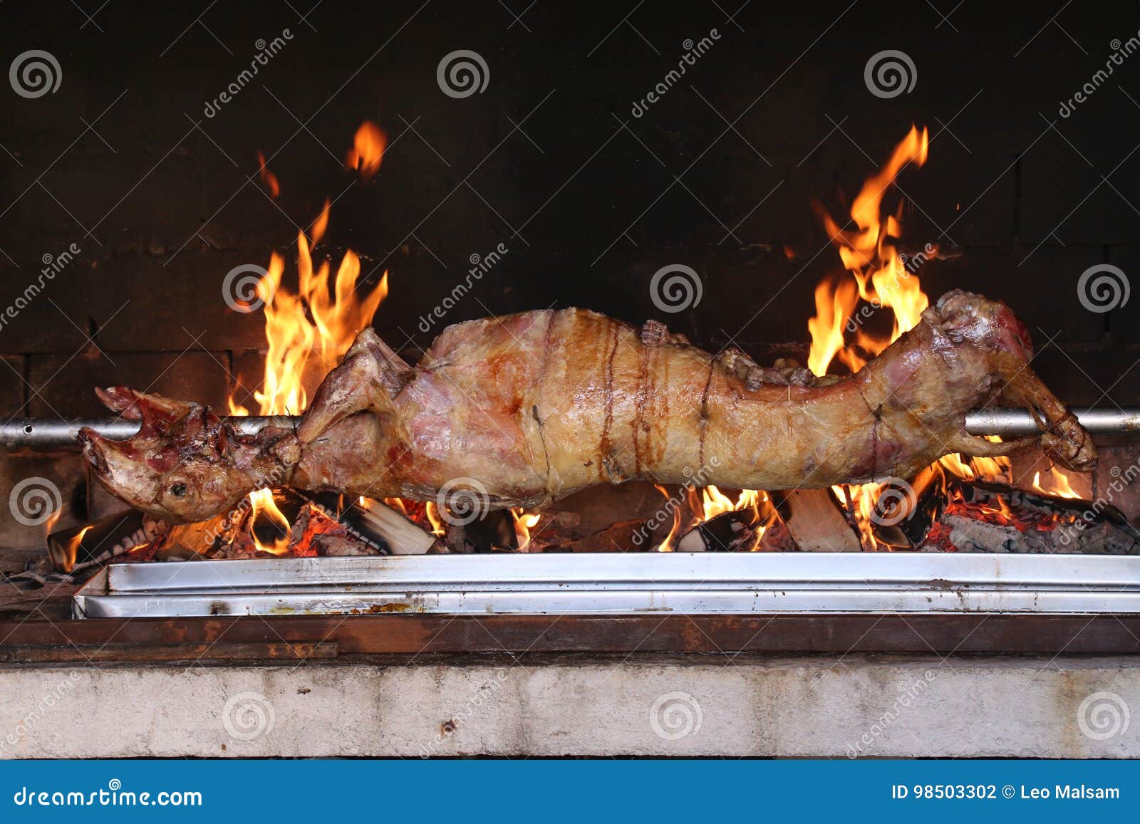 The carcass of the goat stock photo. Image of goat, meat - 98503302