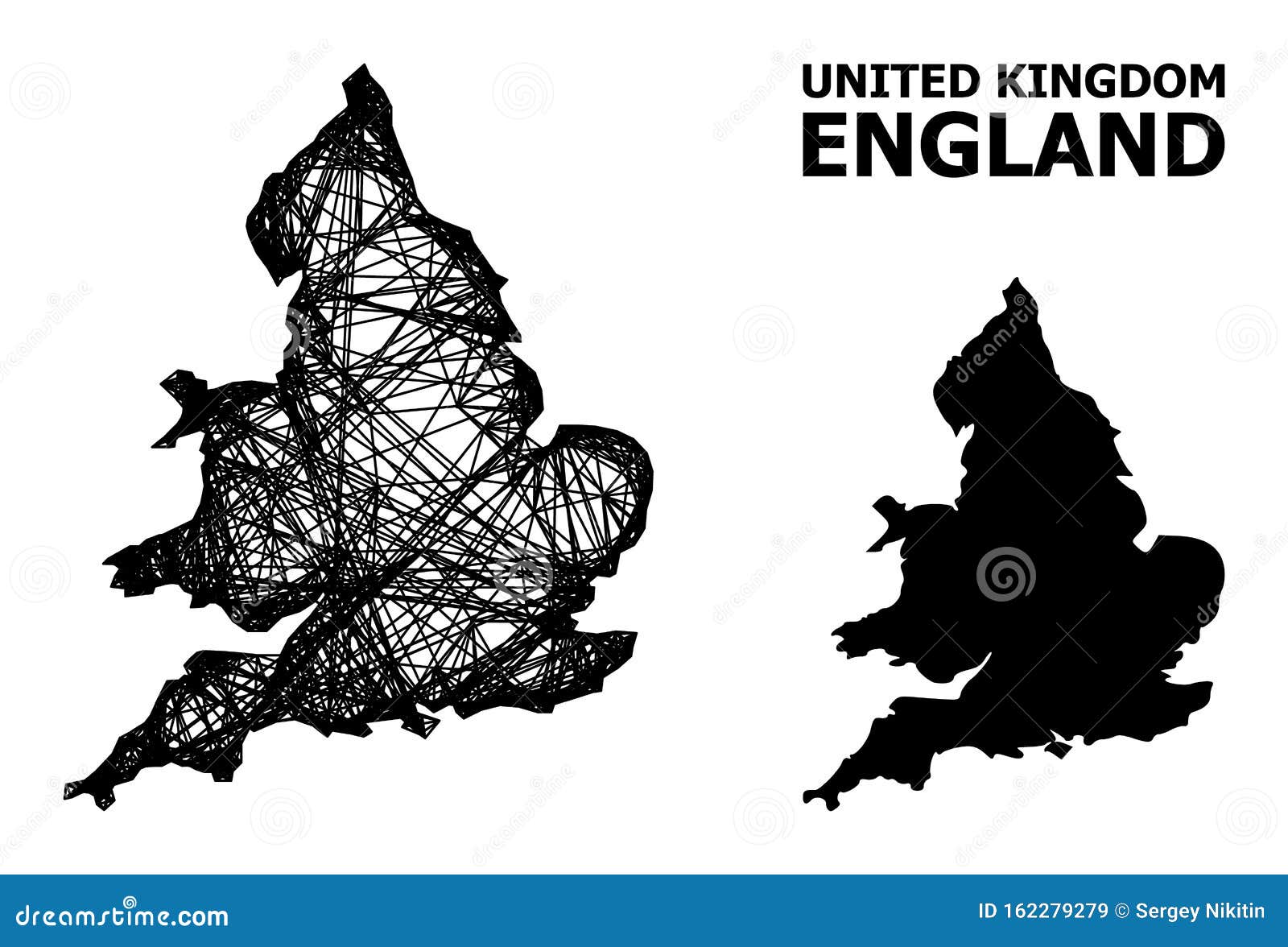 Carcass Map of England stock illustration. Illustration of abstraction ...