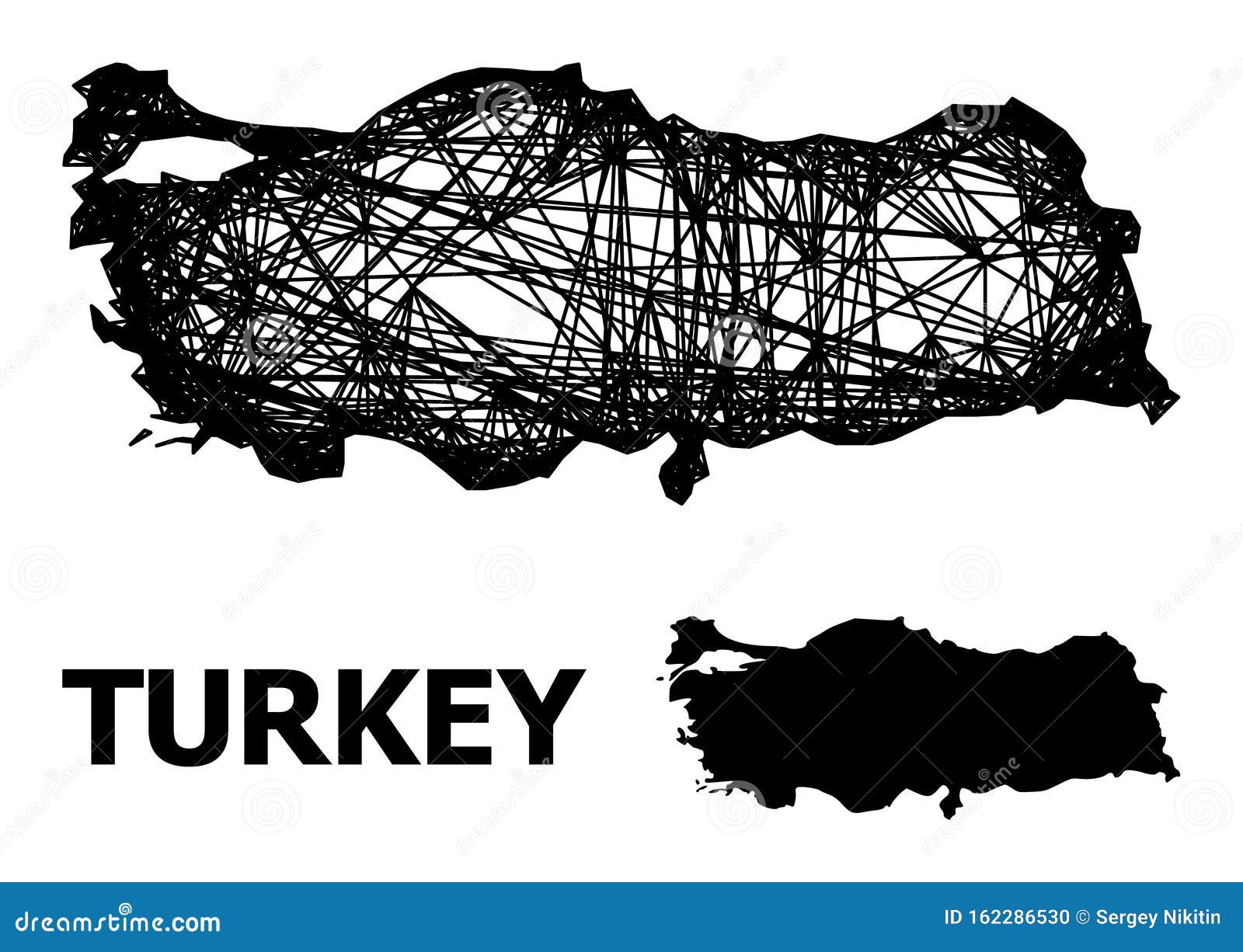 Carcass Map of Turkey stock illustration. Illustration of structure ...