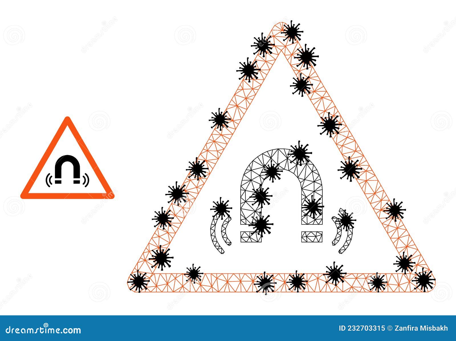 Carcass Mesh Magnet Field Warning Pictograms with Infectious Parts ... Carcass Mesh Magnet Field Warning Pictograms with Infectious Parts ...