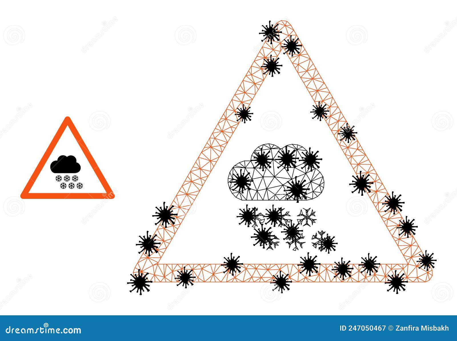 Carcass Mesh Snow Weather Warning Pictograms with Pathogen Parts Stock ... Carcass Mesh Snow Weather Warning Pictograms with Pathogen Parts Stock ...