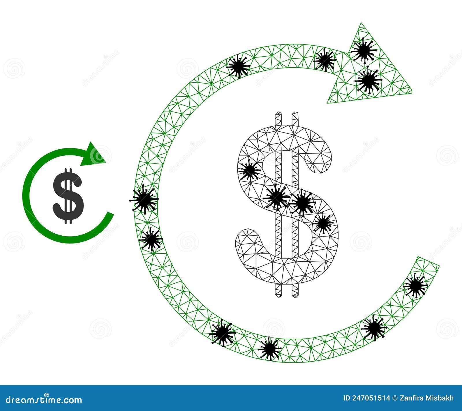 Carcass Mesh USD Repay Pictograms with Infectious Items Stock Vector ... Carcass Mesh USD Repay Pictograms with Infectious Items Stock Vector ...