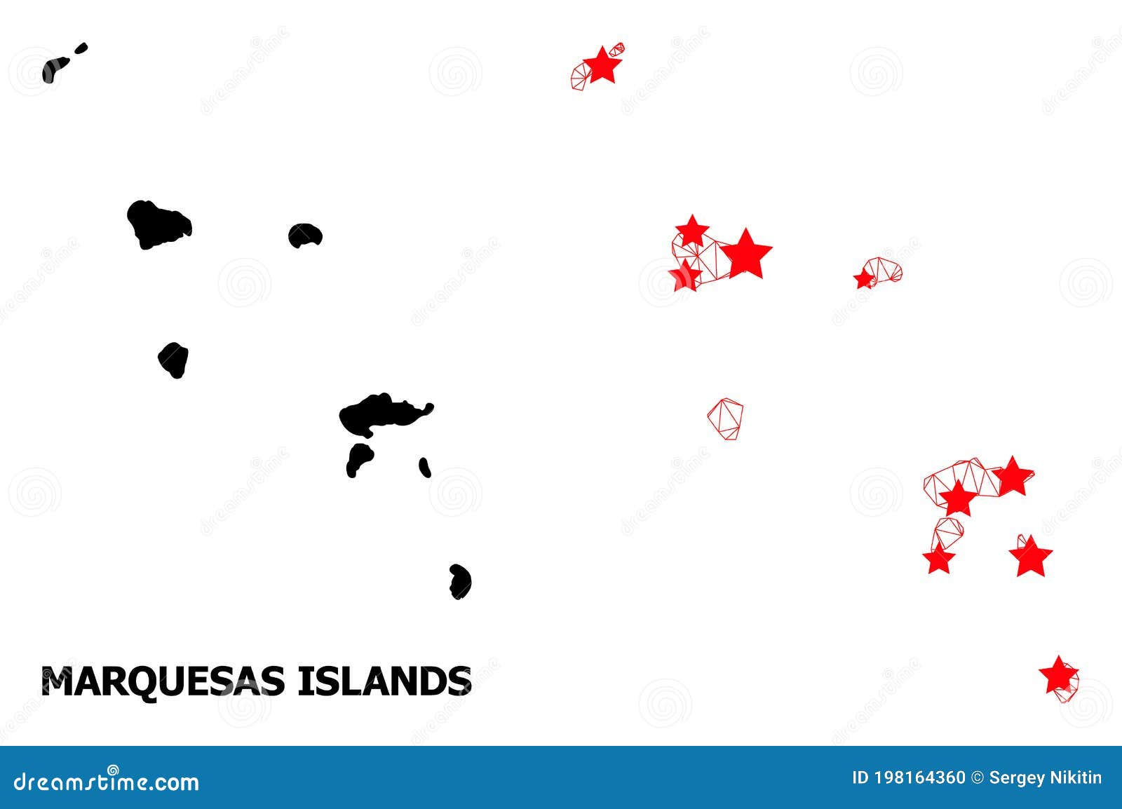 Marquesas Islands, Island Group In French Polynesia, Political Map ...