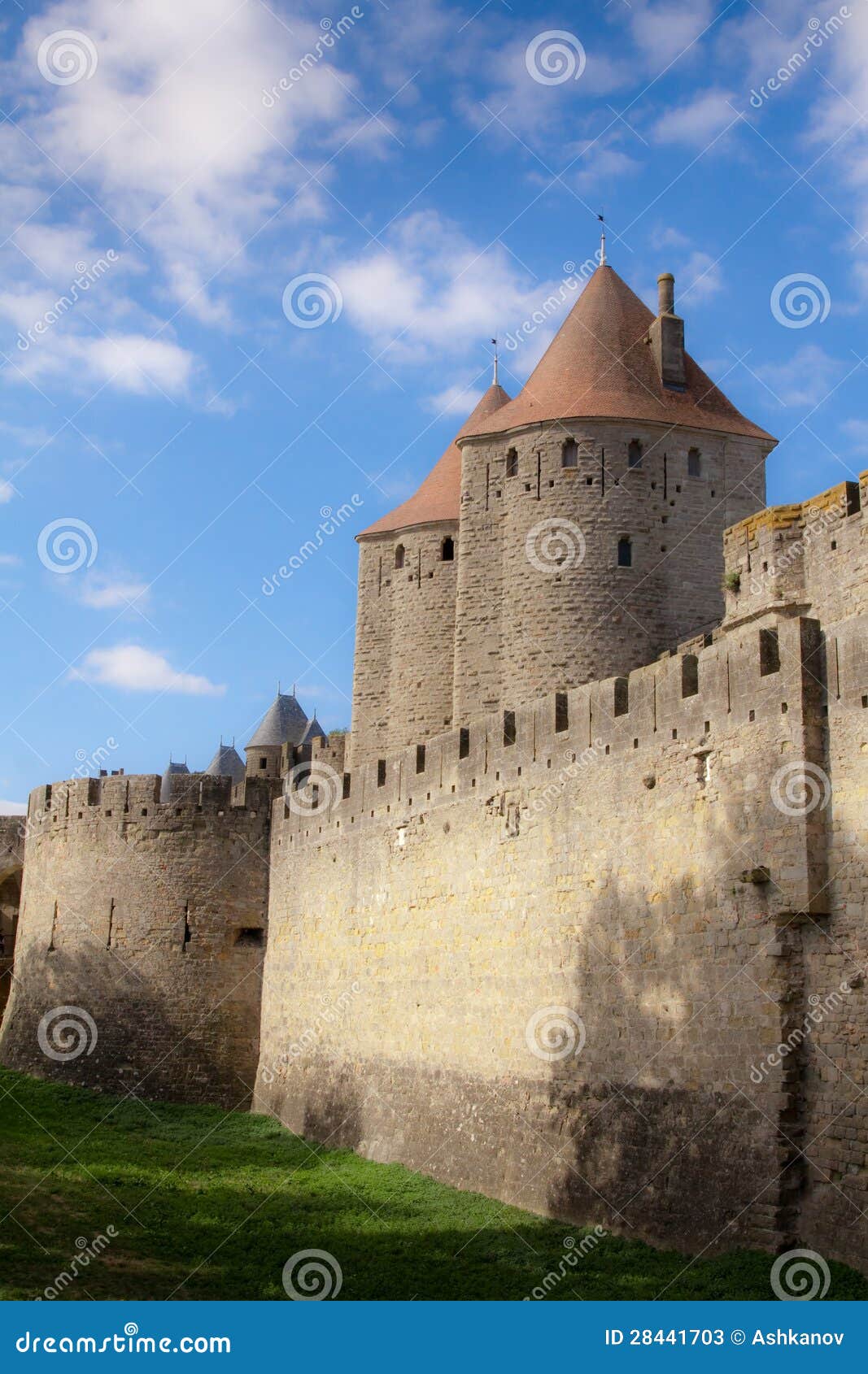 Carcassonne Castle stock image. Image of protection, france - 28441703
