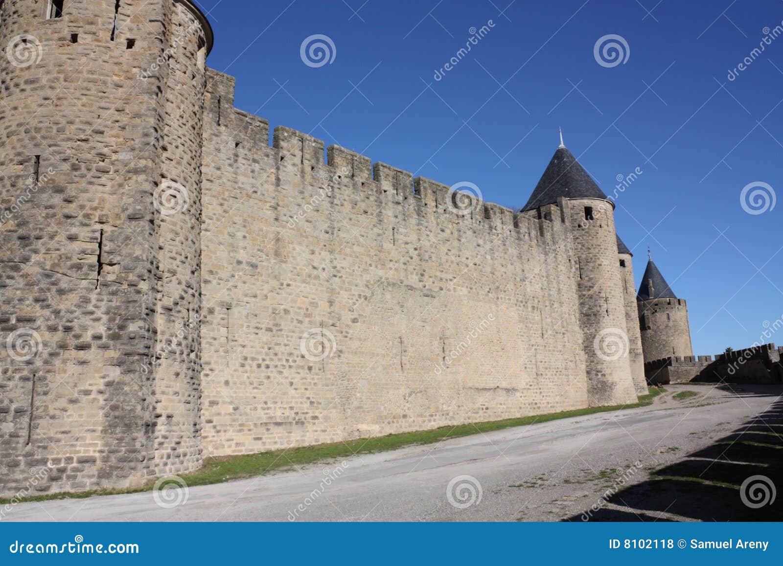 Carcassonne castle stock photo. Image of history, monument - 8102118