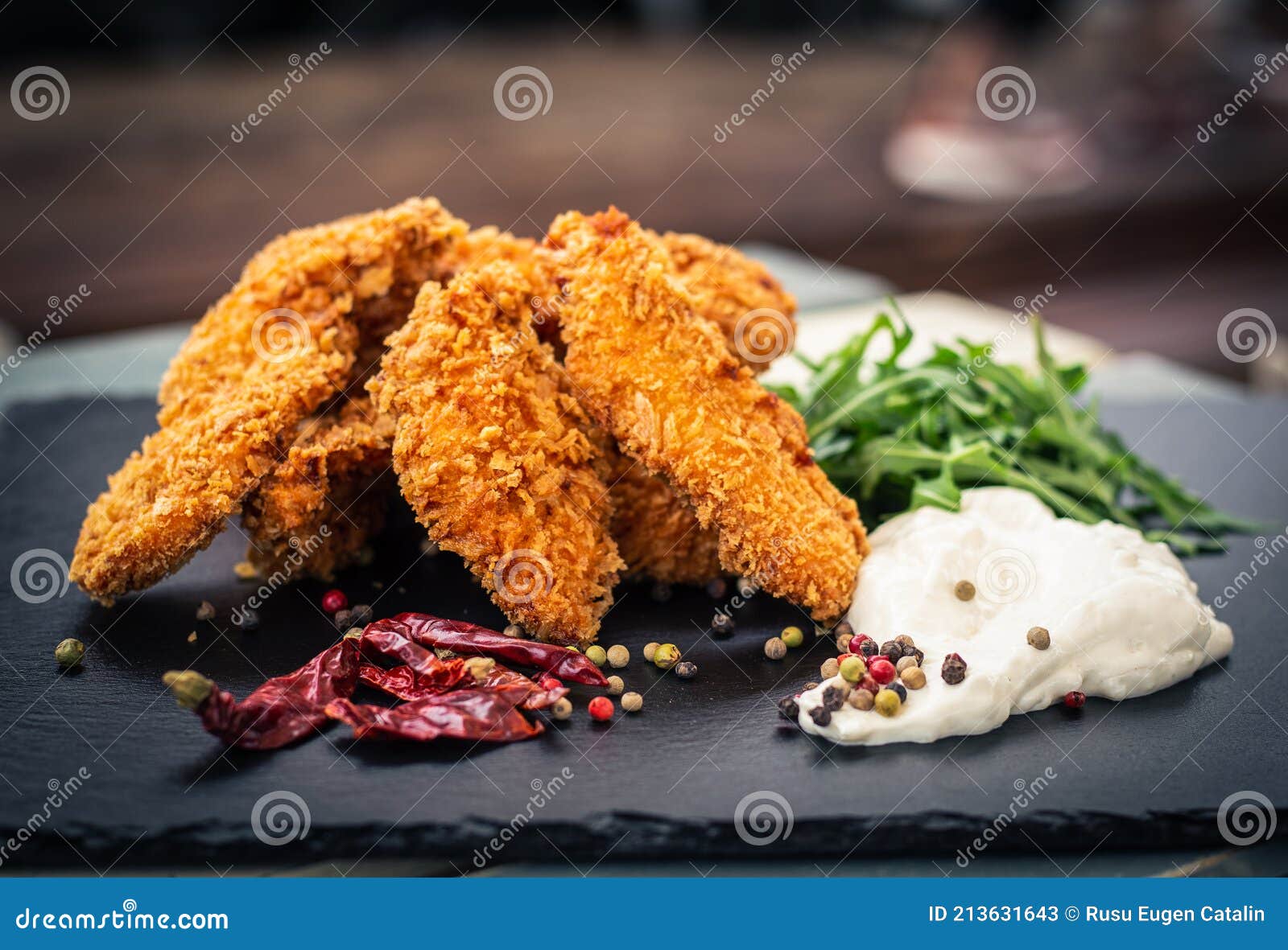 Cardápio De Frango Fast Food Crispy Imagem de Stock - Imagem de dedos ...