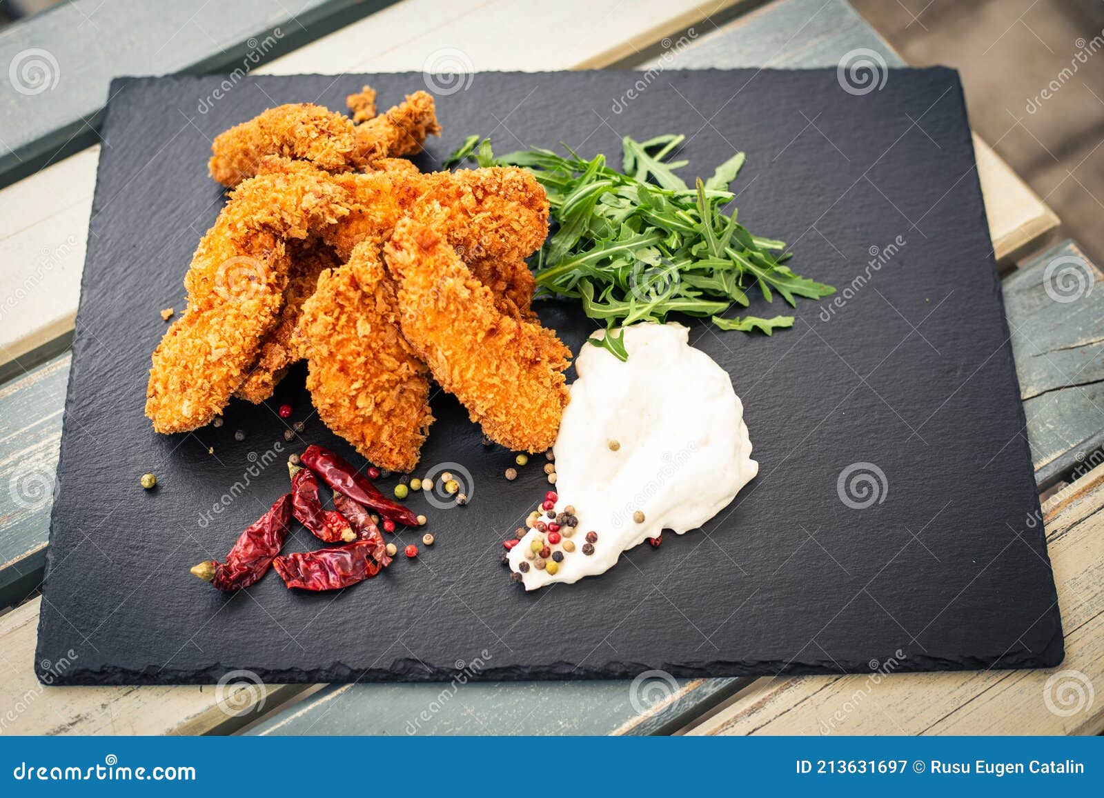 Cardápio De Frango Fast Food Crispy Imagem de Stock - Imagem de galinha ...