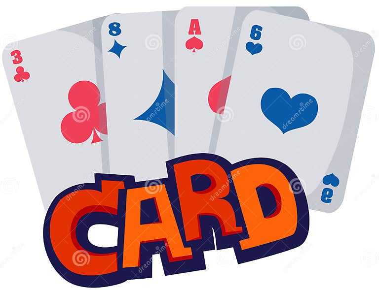 Card stock vector. Illustration of gambling, letter, abstract - 20717817