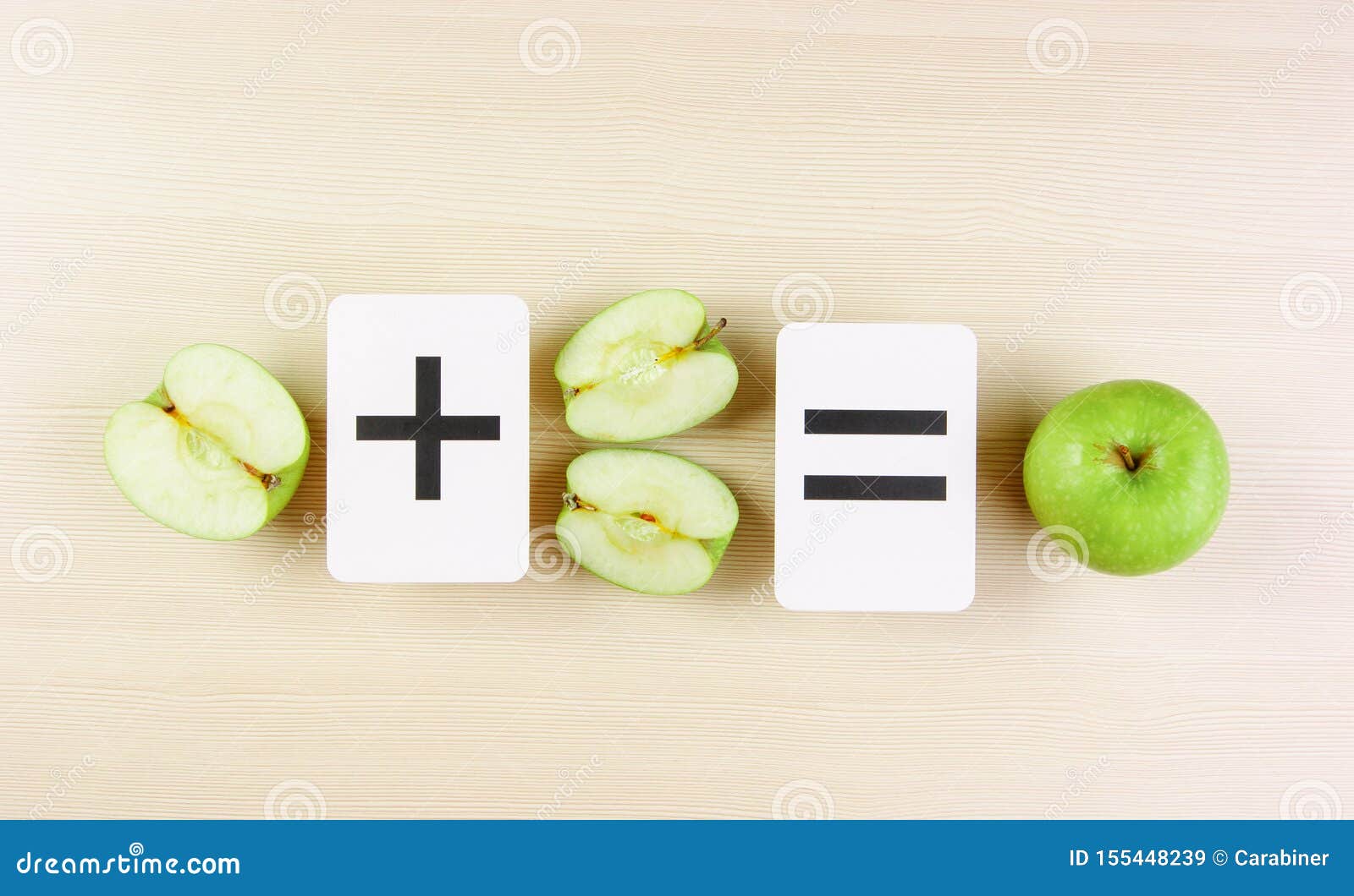 Card and Apple with Math Problems Stock Image - Image of mathematical ...