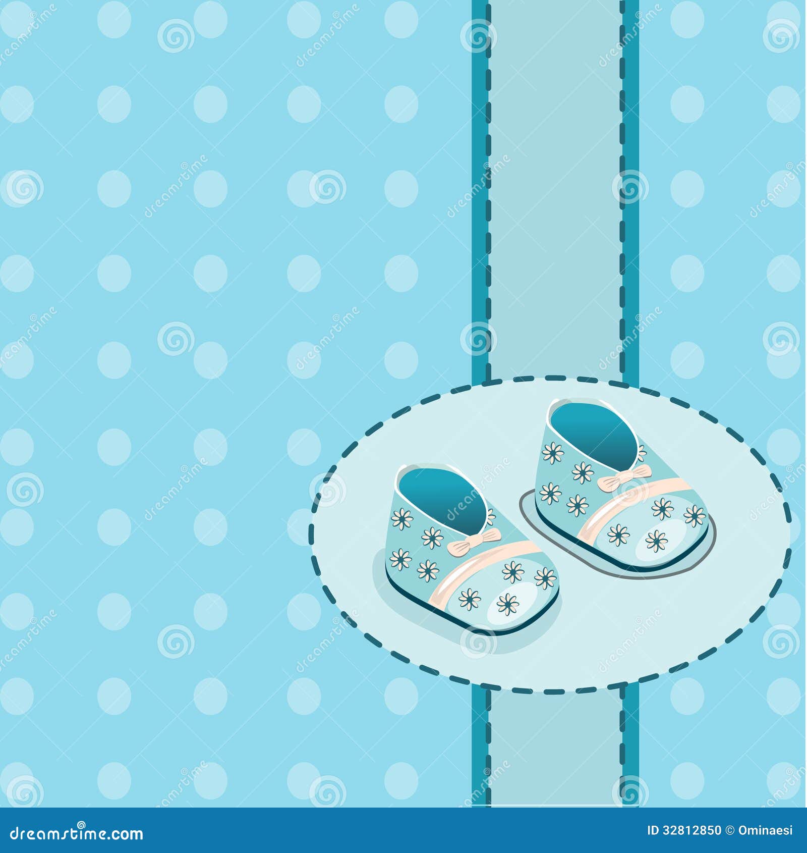 Card for Baby Boy Shoes Vector Stock Vector - Illustration of ...