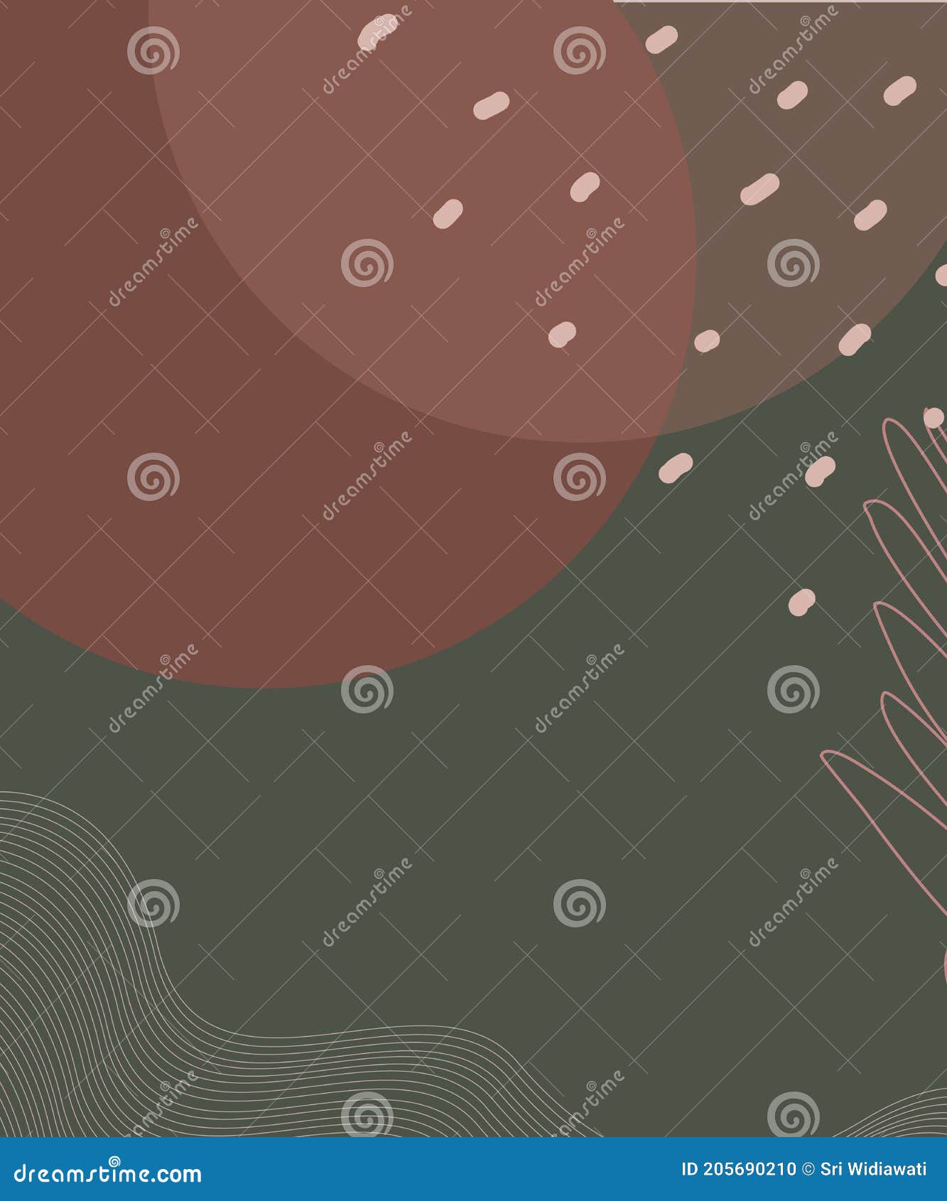 Card Background Dim Light Circle Shape with Flat Cartoon Style Stock ...