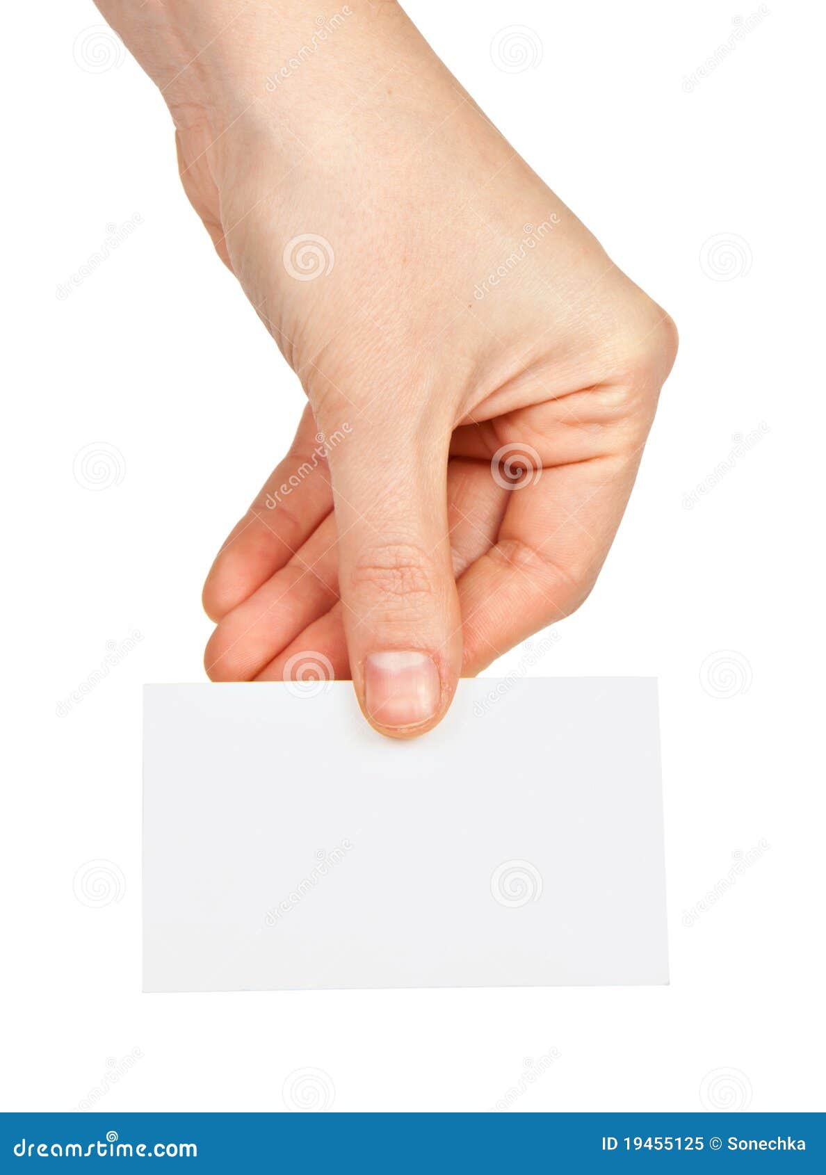 Card blank with hand stock image. Image of sign, text - 19455125