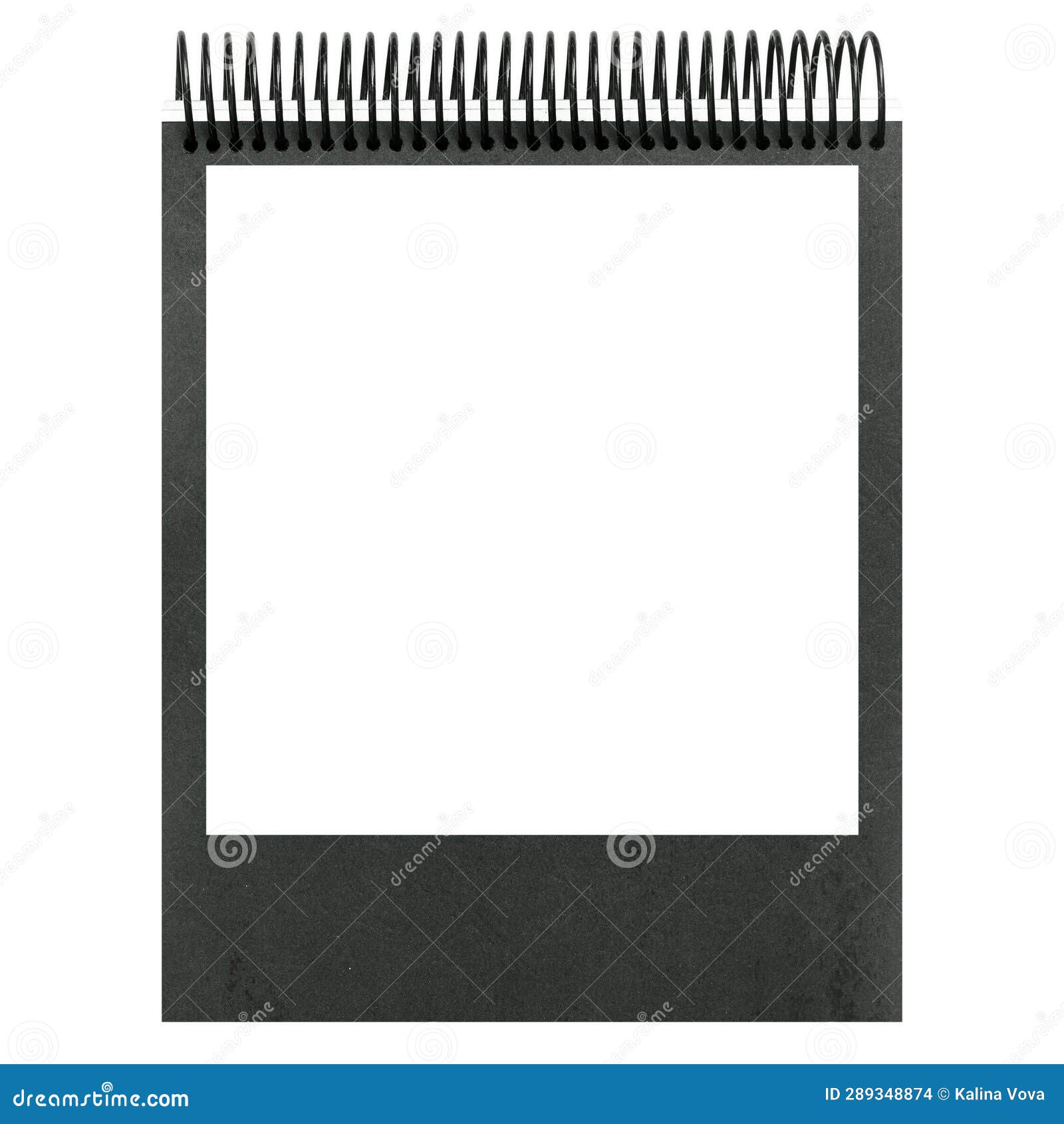 A Card Blank in a Spiral Album Stock Photo - Image of retro, blank ...