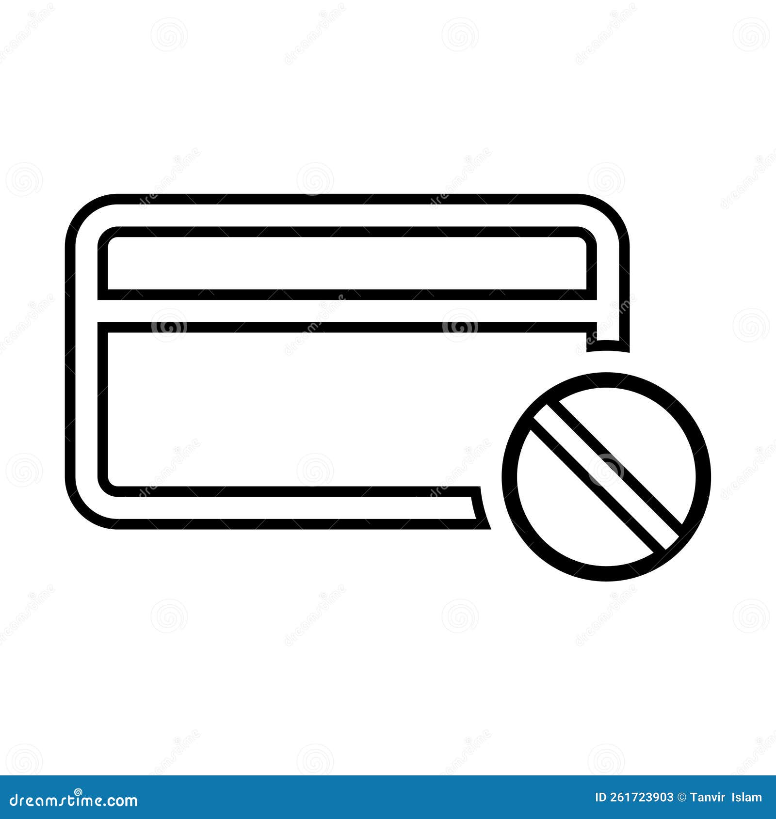 Card Block Icon in Line Style Stock Vector - Illustration of material ...
