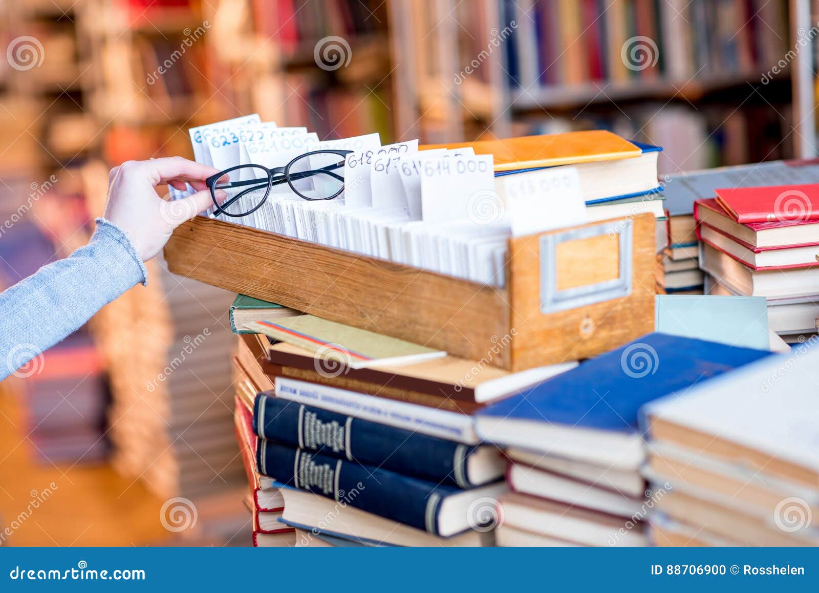 Card Catalogue at the Library Stock Photo - Image of register, index ...