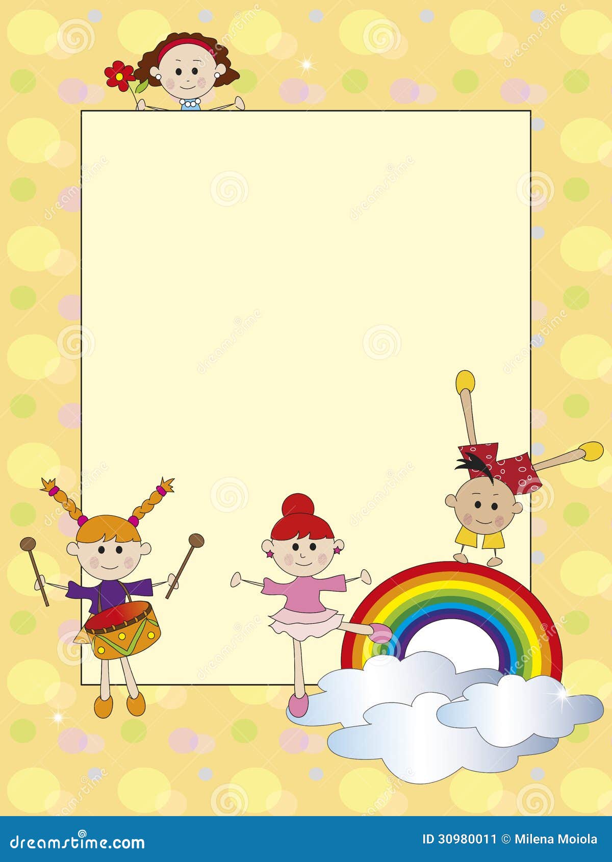 Card children stock illustration. Illustration of celebrate - 30980011